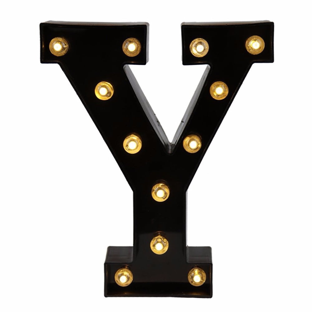Chicmine LED Alphabet Letter Light Marquee Sign Wall Lamp Birthday ...