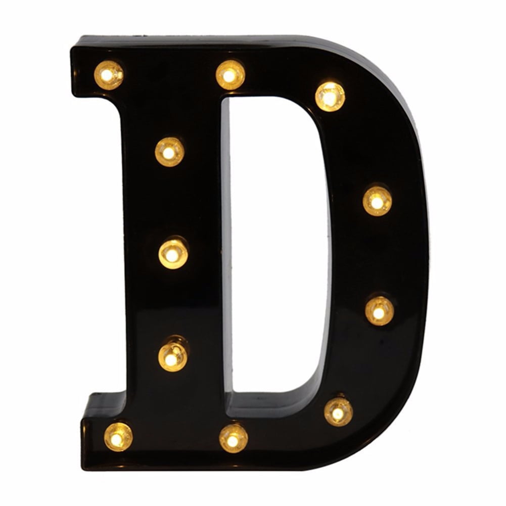 Chicmine LED Alphabet Letter Light Marquee Sign Wall Lamp Birthday ...