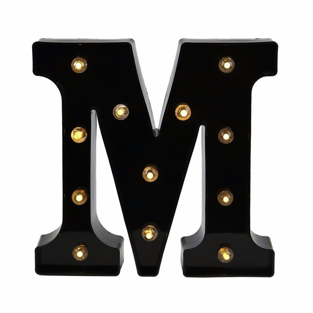Chicmine LED Alphabet Letter Light Marquee Sign Wall Lamp Birthday ...