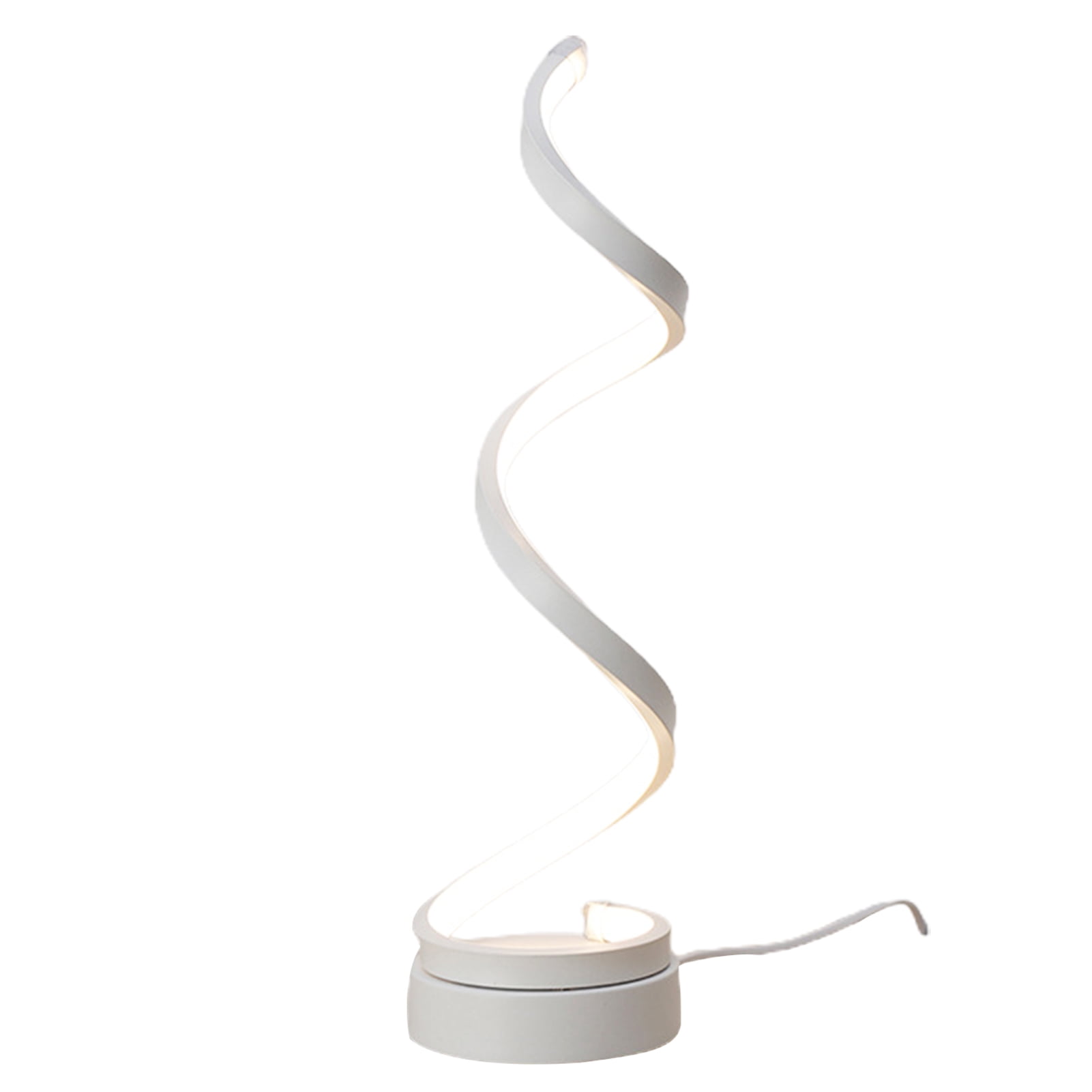 Chicmine LED Bedside Lamp Plug-and-Play Irregular Shape Flicker-Free ...