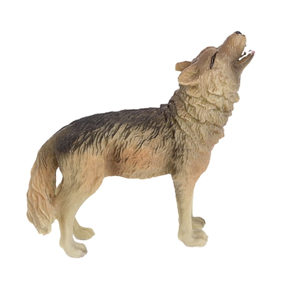 Chicmine Lifelike Wild Wolf Animal Figure Plastic Figurine Crafts Kids ...