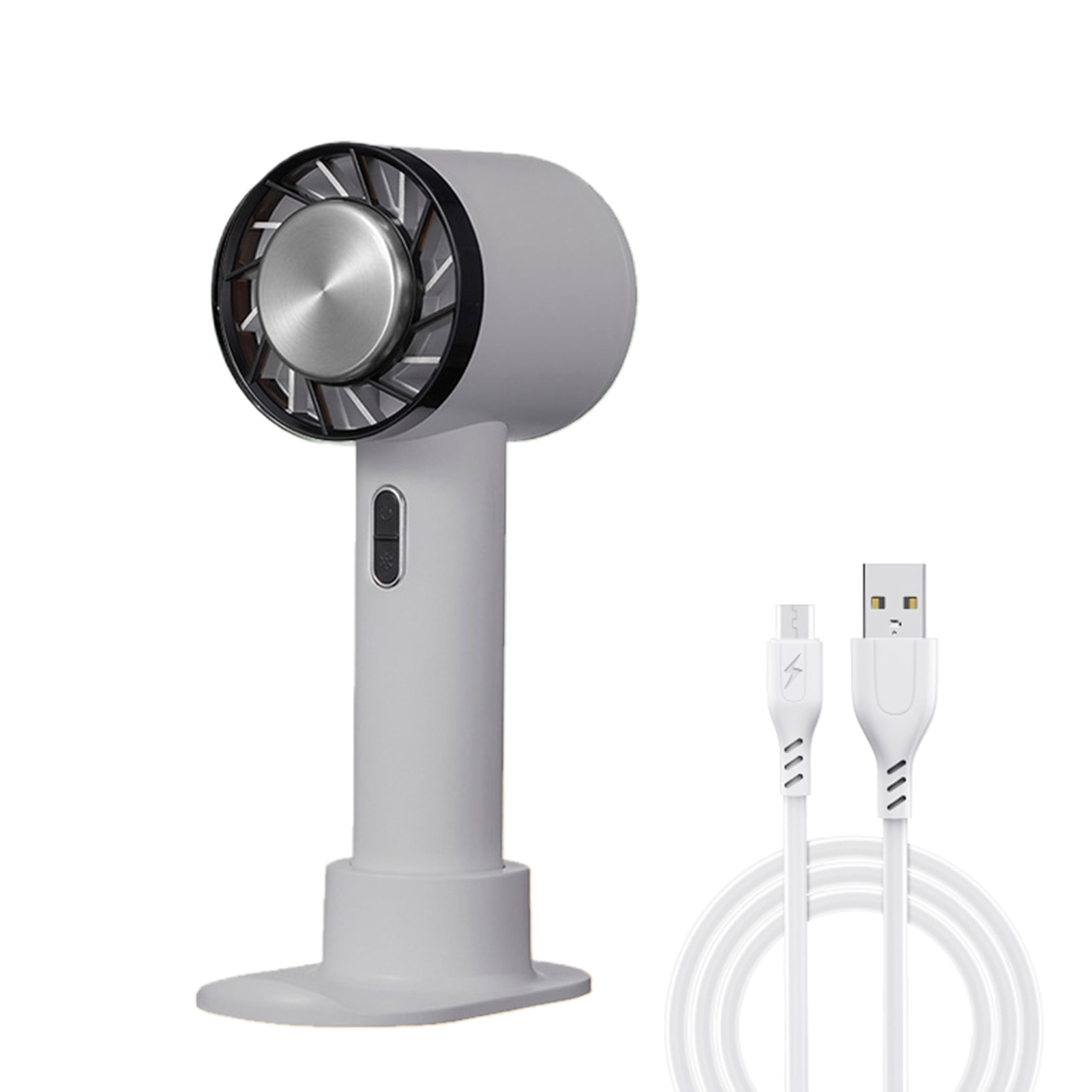 Chicmine Mini Fan Ergonomic Handle Adjustable ABS Shell Freestanding ...