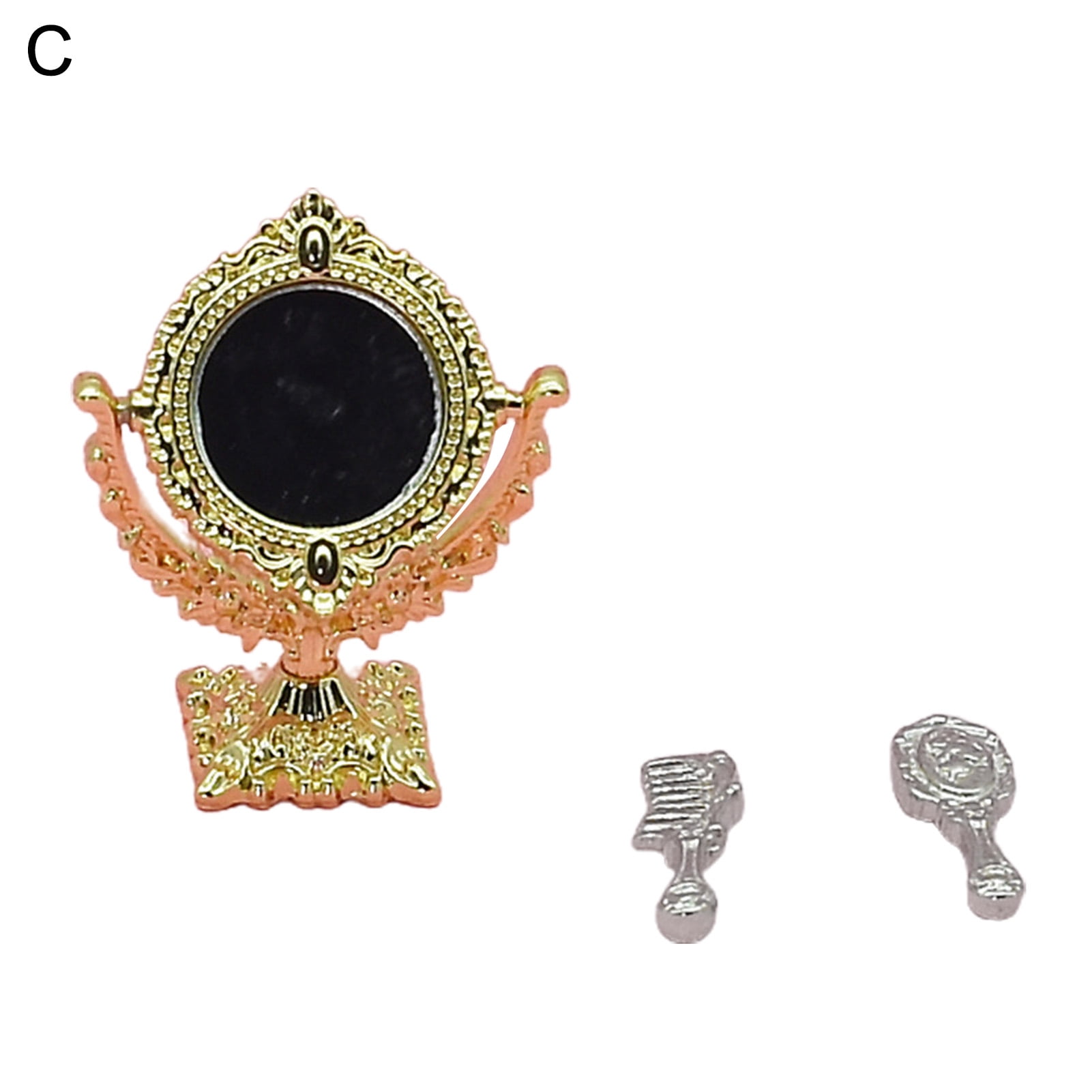 Chicmine Miniature Mirror Wide Application Lovely 1/12 Ratio Dollhouse ...