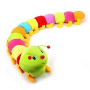 SANWOOD Caterpillar Toy Multicolor Soft Cotton Inchworm Caterpillar Toy ...