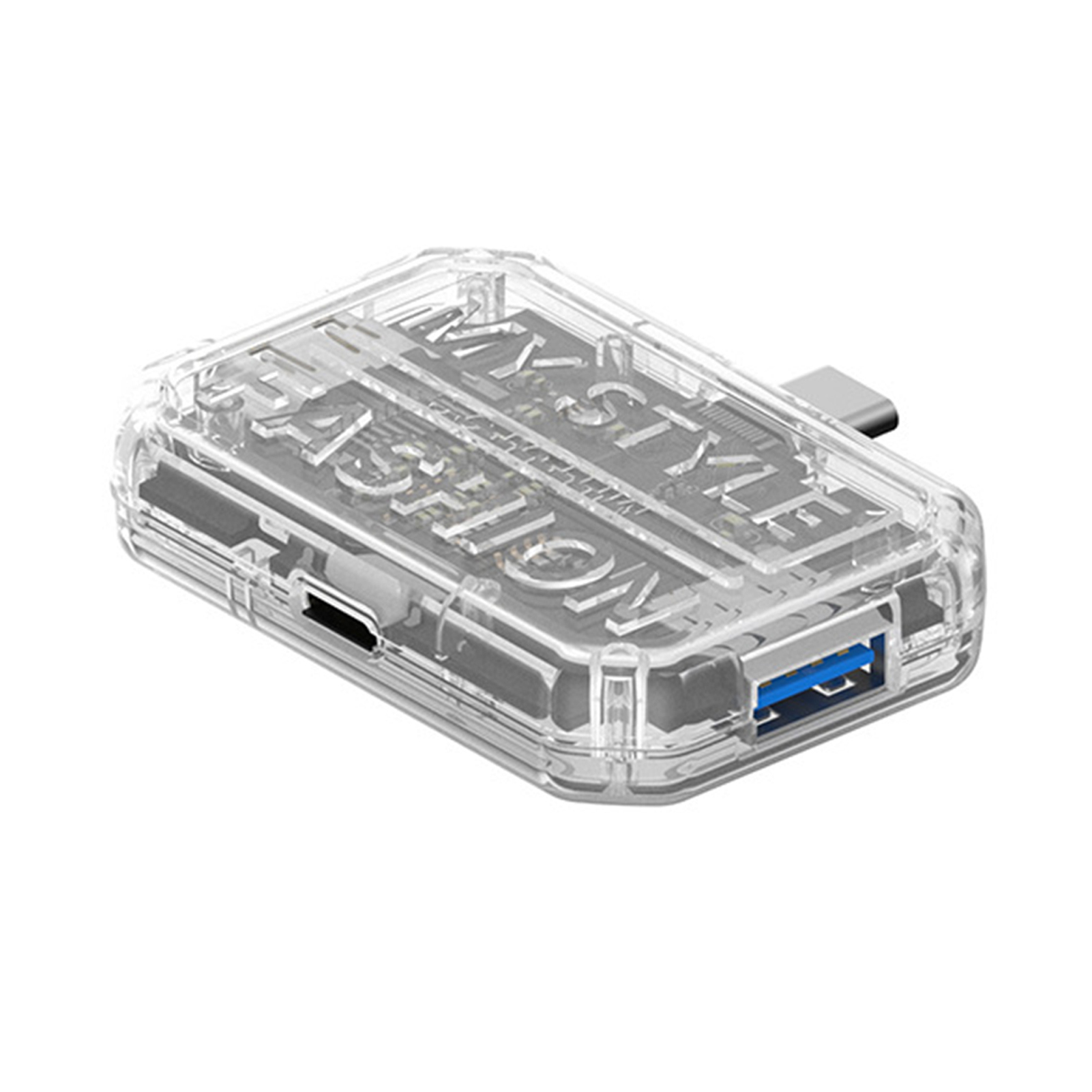 Chicmine Multifunctional Transparent Type-C Hub 4K -compatible USB3.0 ...