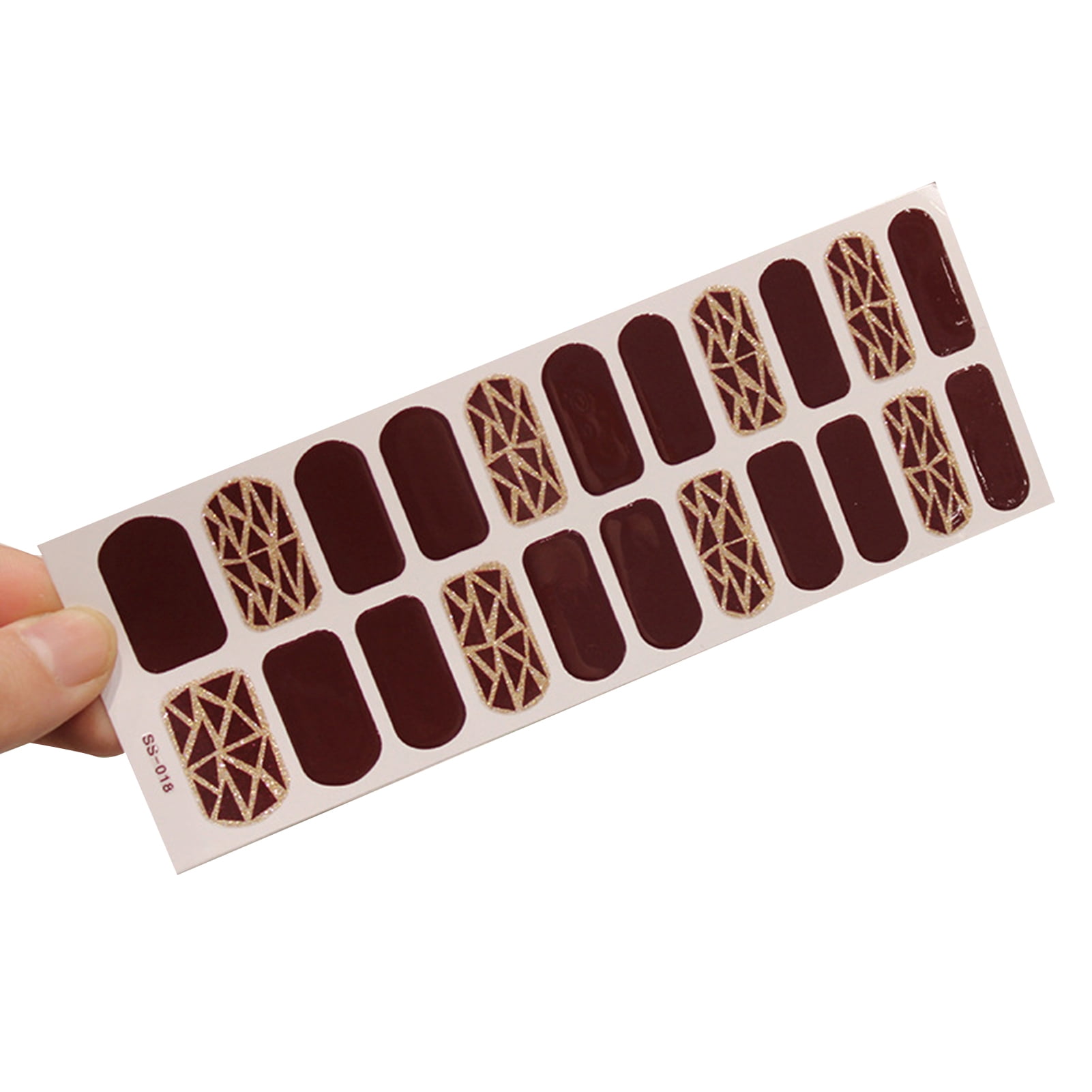Chicmine Nail Sticker Self-Adhesive Eco-friendly Paper Nail Art ...