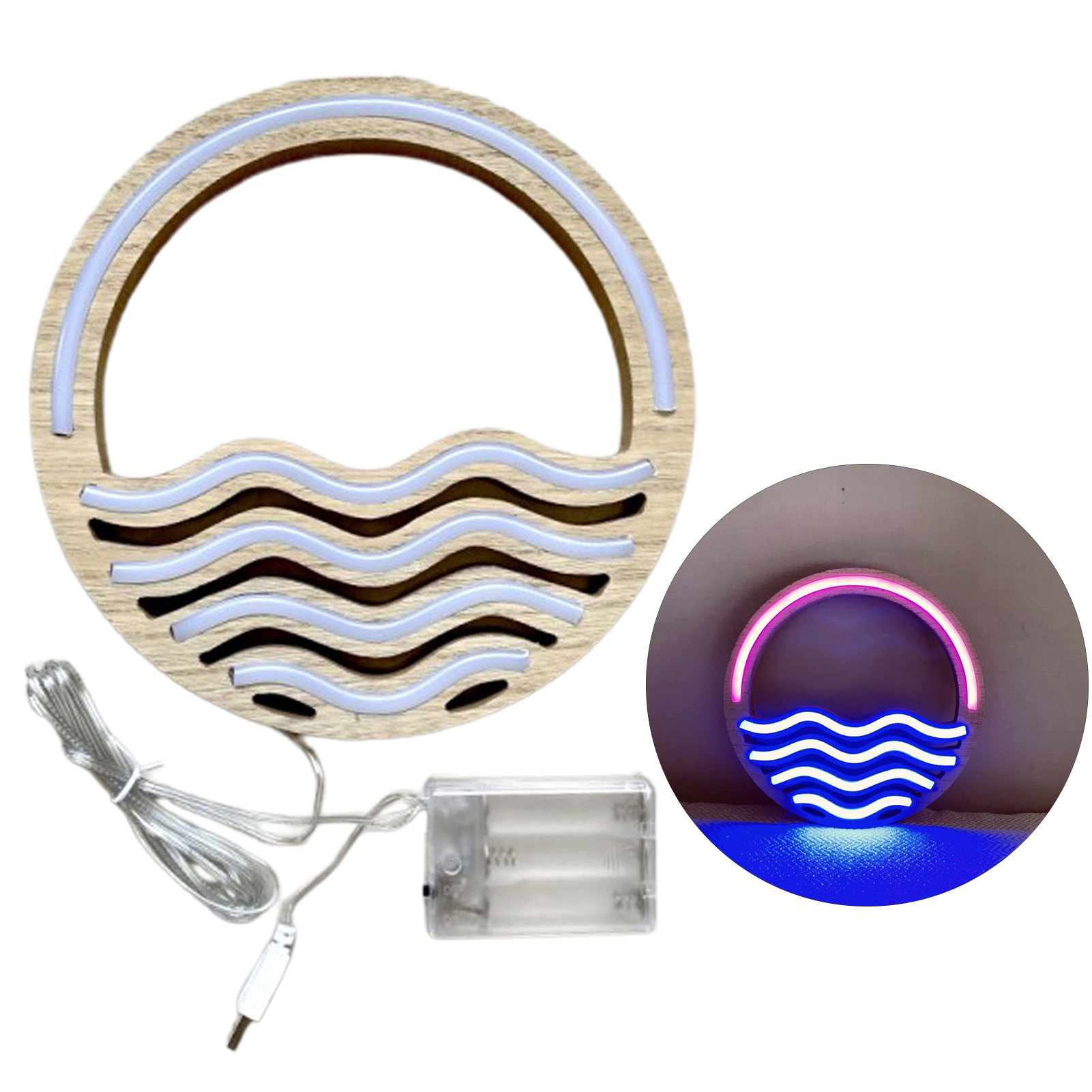 Chicmine Neon Sign Light USB/Battery Operated Warm Ambiance Decorative ...