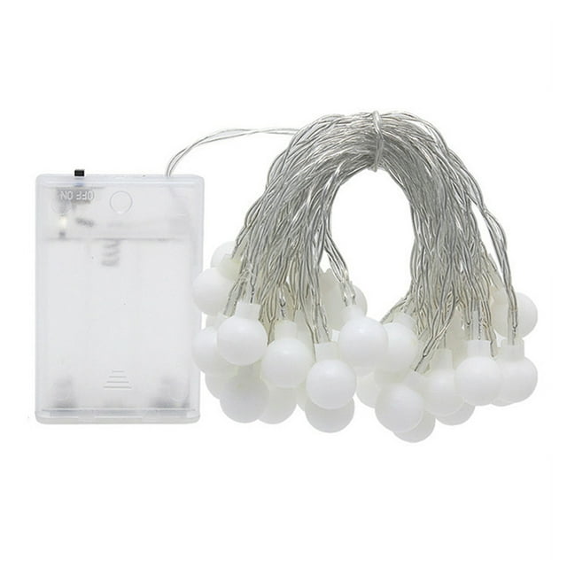 Chicmine Outdoor String Lights Waterproof Battery-Powered Glare Free ...