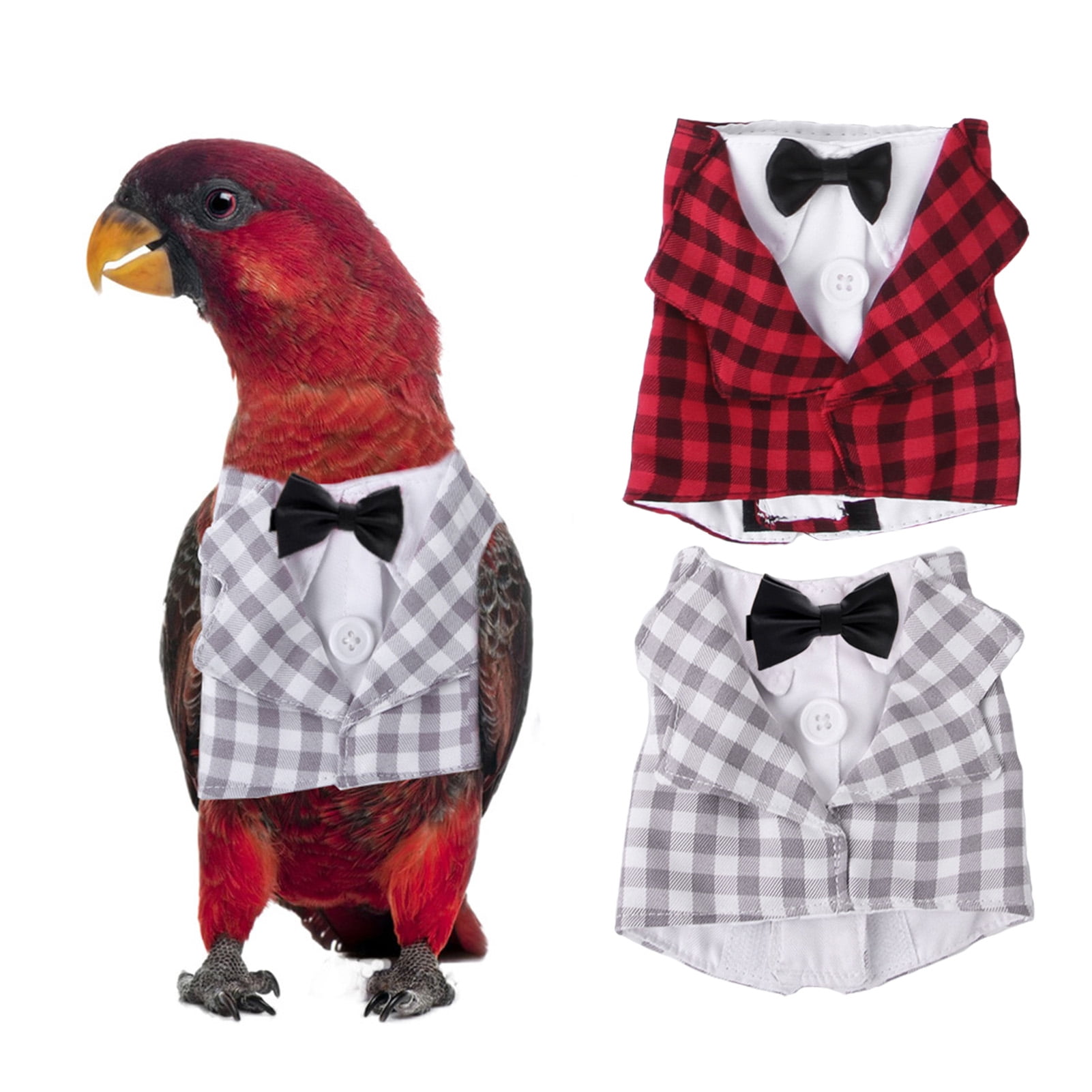 Chicmine Parrot Shirt Fastener Tape Bow-Knot Detailed Soft Comfortable ...