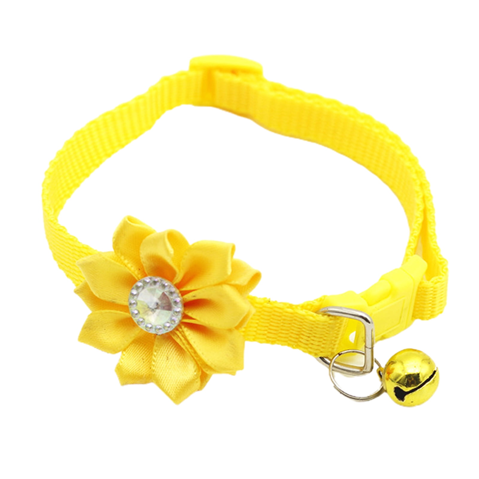 Chicmine Pet Collar Inlaid Rhinestone Dress Up Beautiful Pet Dogs Cat ...