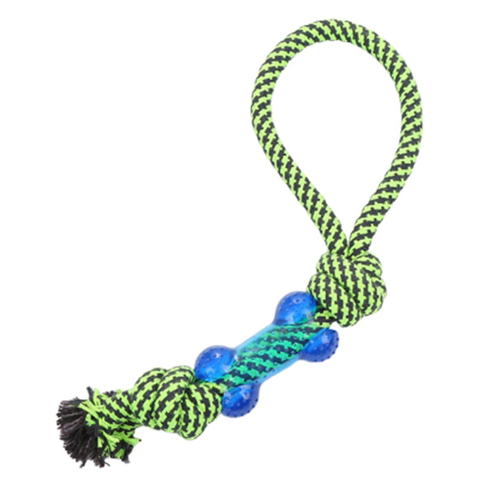 Chicmine Pet Dog Puppy Cotton Rope Knot Playing Ball Molar Bite Scratch ...
