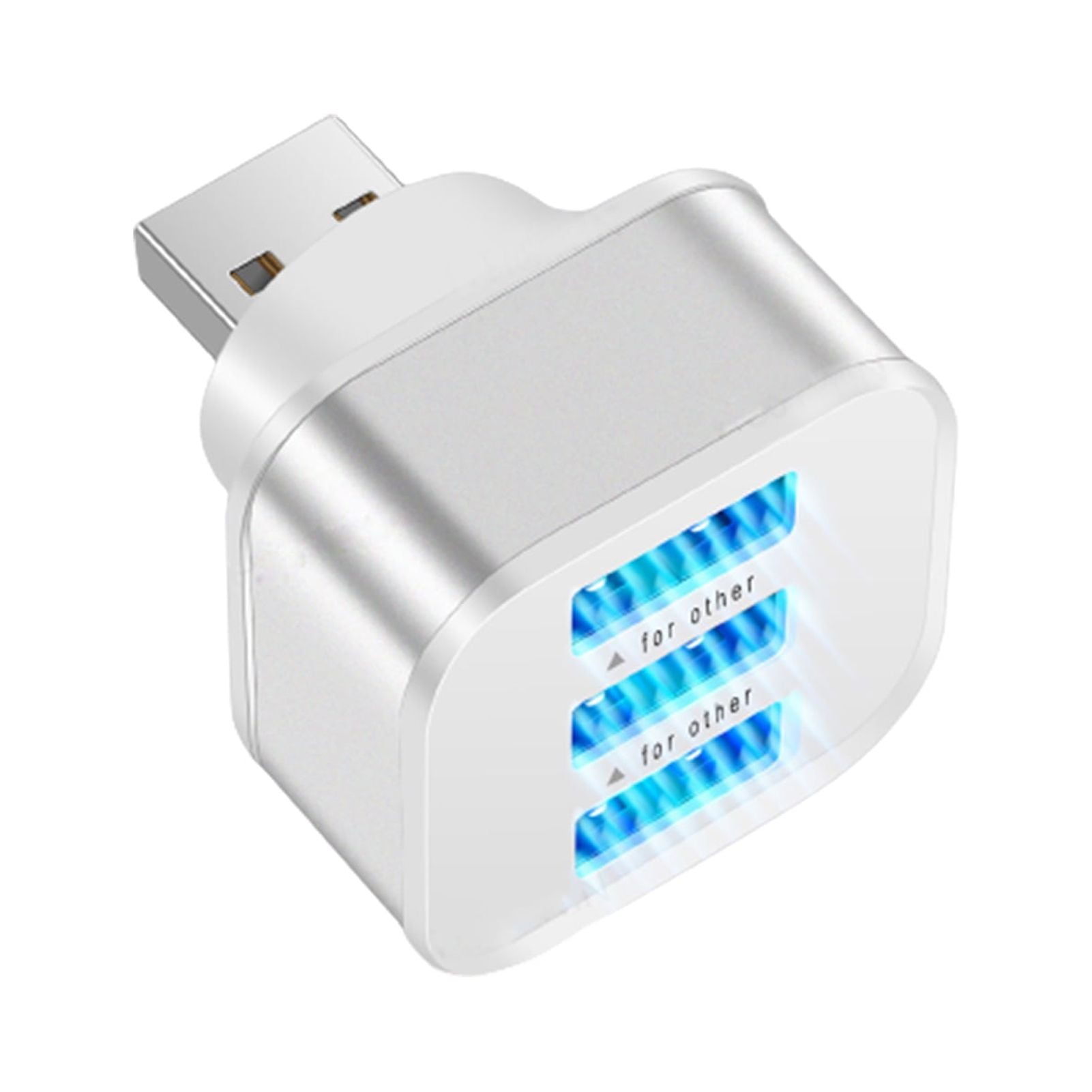 Chicmine Portable 3-in-1 LED Light USB Cable Splitter Hub Adapter for ...