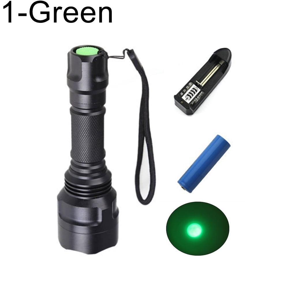 Chicmine Portable Green/White/Purple LED Torch Light Hunting Money ...