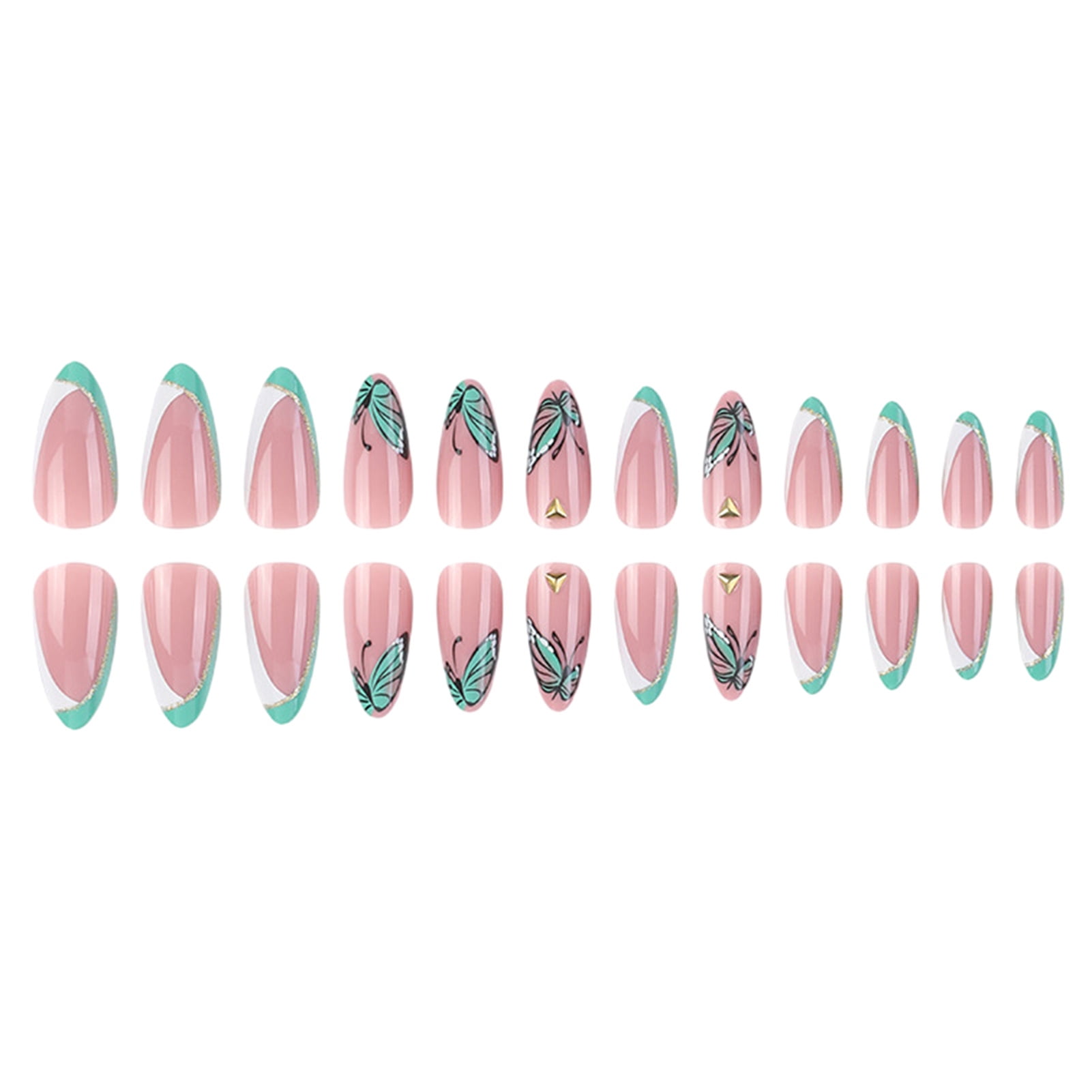 Chicmine Press On False Nails Waterproof Fake Press On Nails DIY False ...