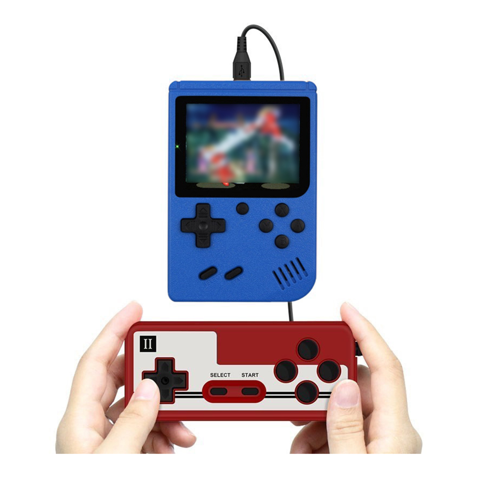 Chicmine Rechargeable Retro Game Console Set Compact Design Portable ...