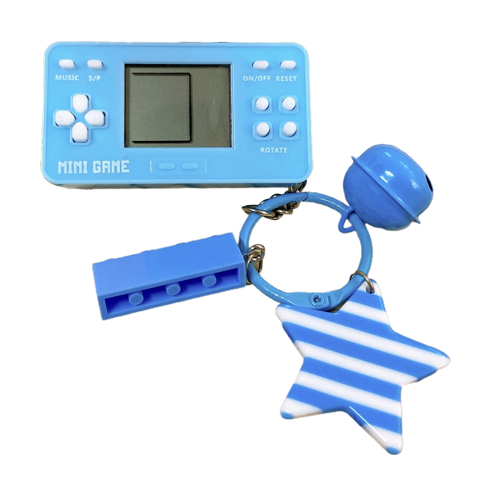 Chicmine Retro Game Console Handheld Button Control with Keychain Drop ...