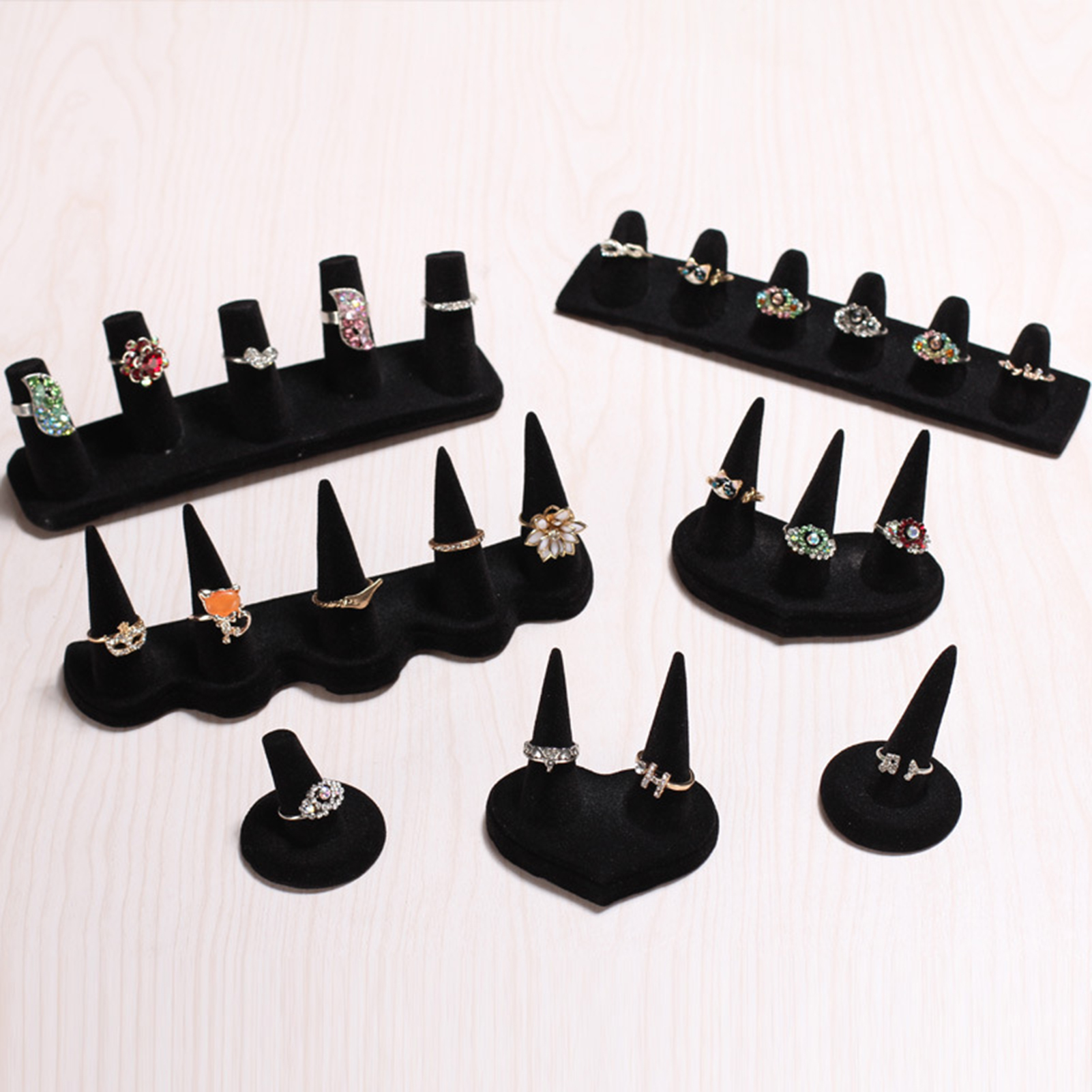 Chicmine Ring Display Stand Wear Resistant Reusable Fine Texture Space ...