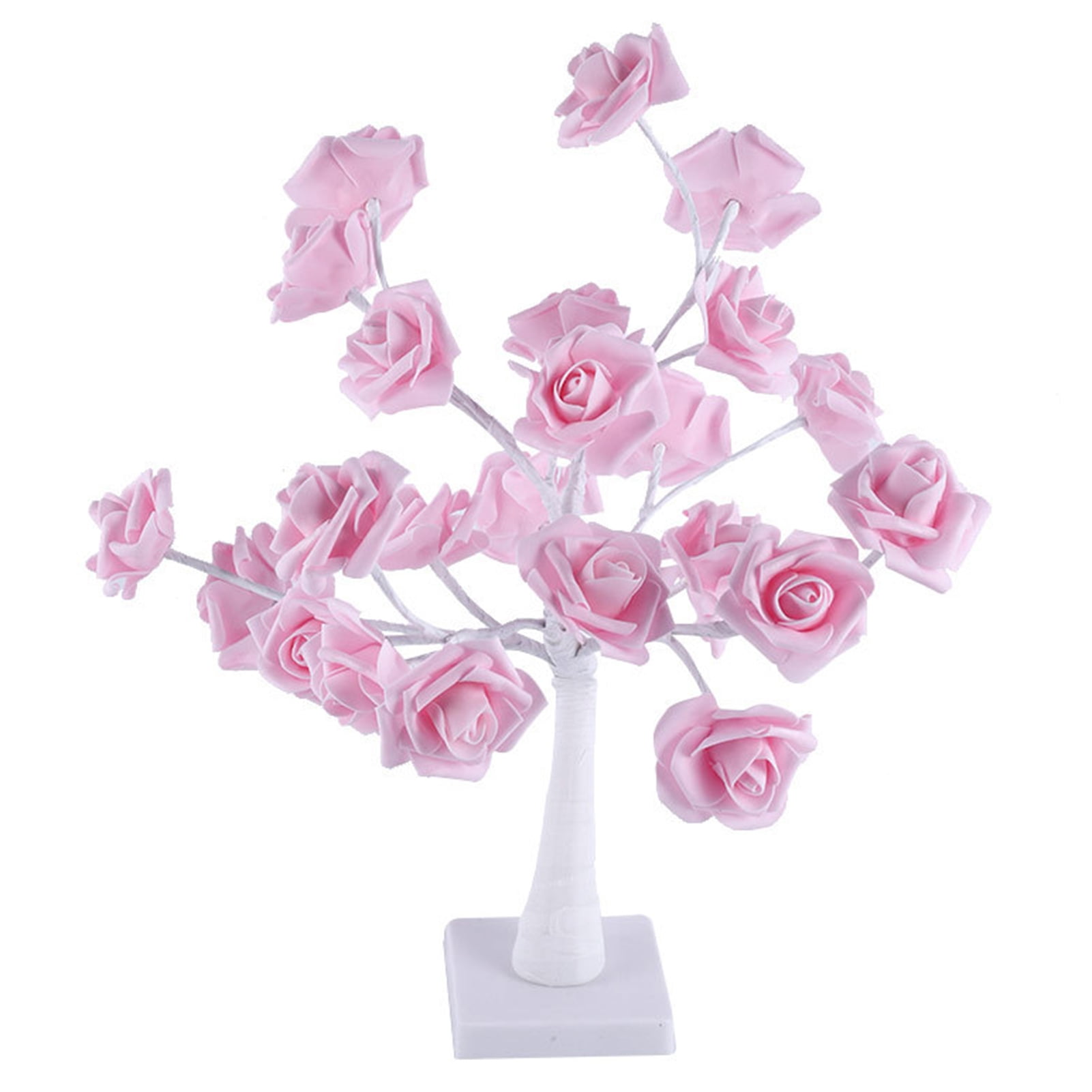 Chicmine Rose Flower Lamp Realistic Looking Battery-operated Soft ...