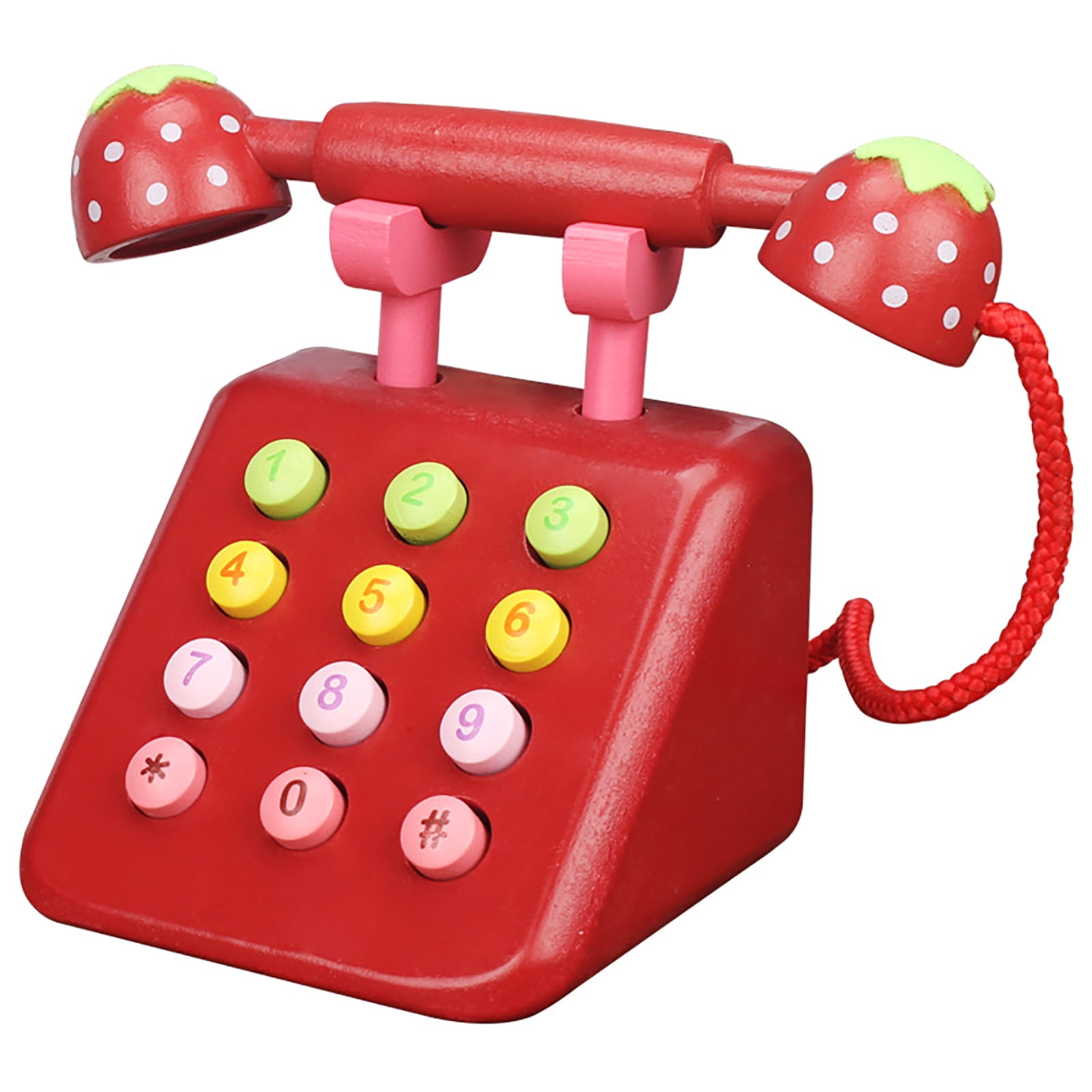 Chicmine Rotary Phone Toy Retro Style Hand-eye Coordination Wear ...