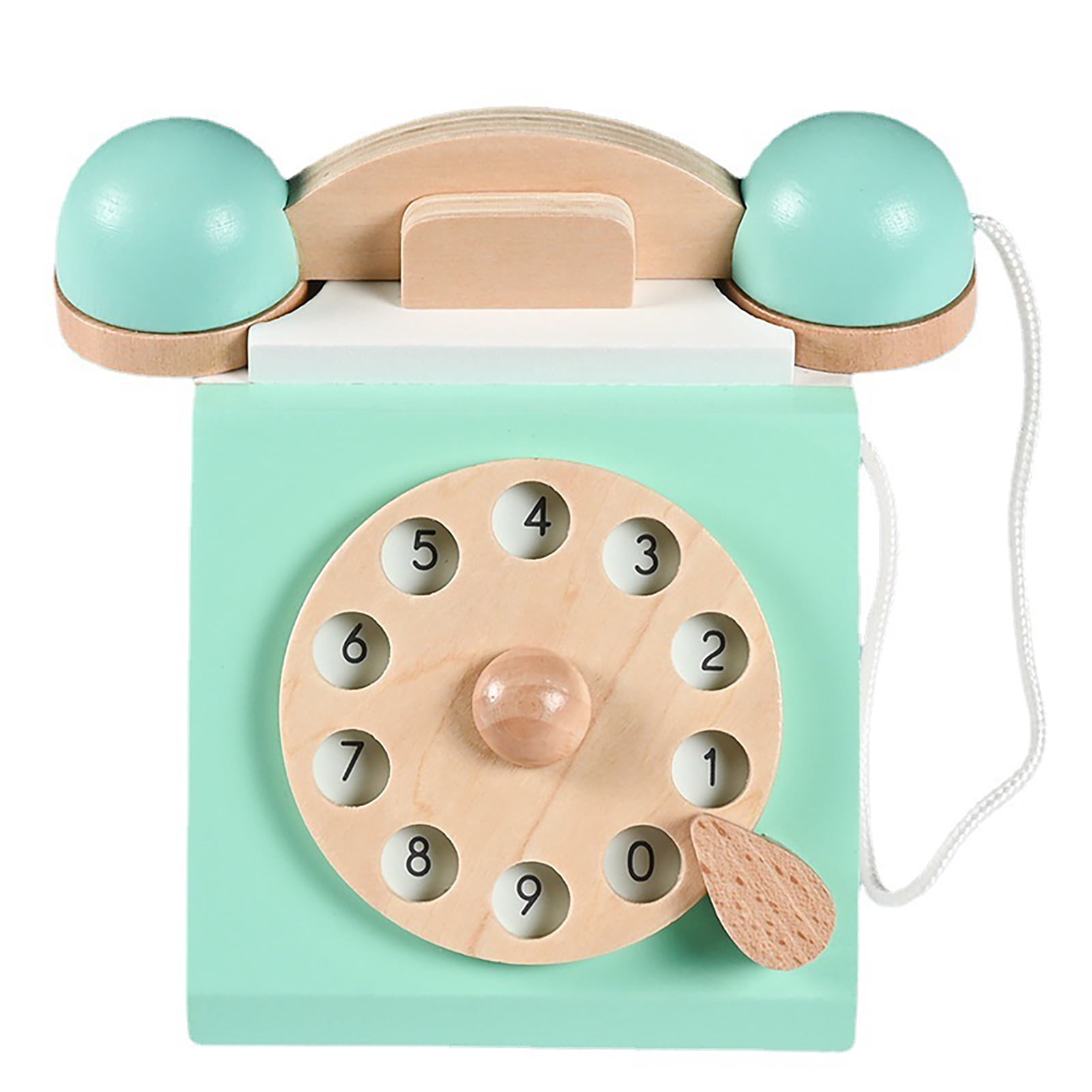 Chicmine Rotary Phone Toy Retro Style Hand-eye Coordination Wear ...