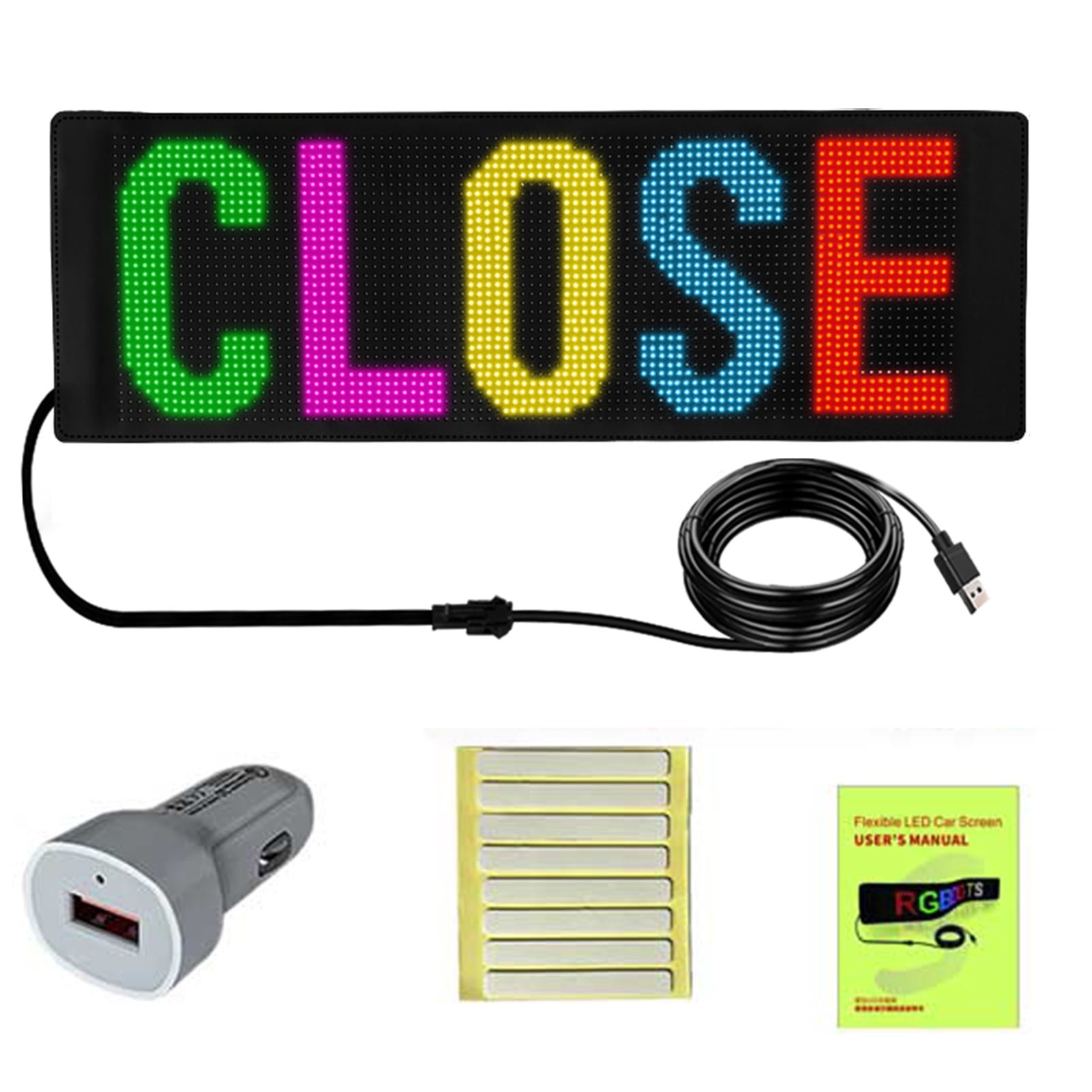 Chicmine Scrolling LED Sign Programmable Flexible Business LED Sign ...
