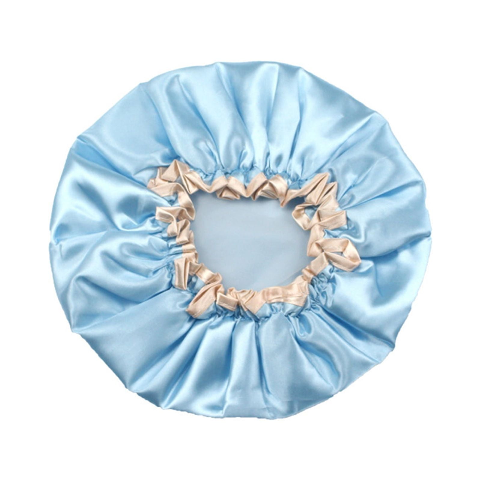 Chicmine Shower Cap Waterproof Reusable Double Layers Elastic Shower ...
