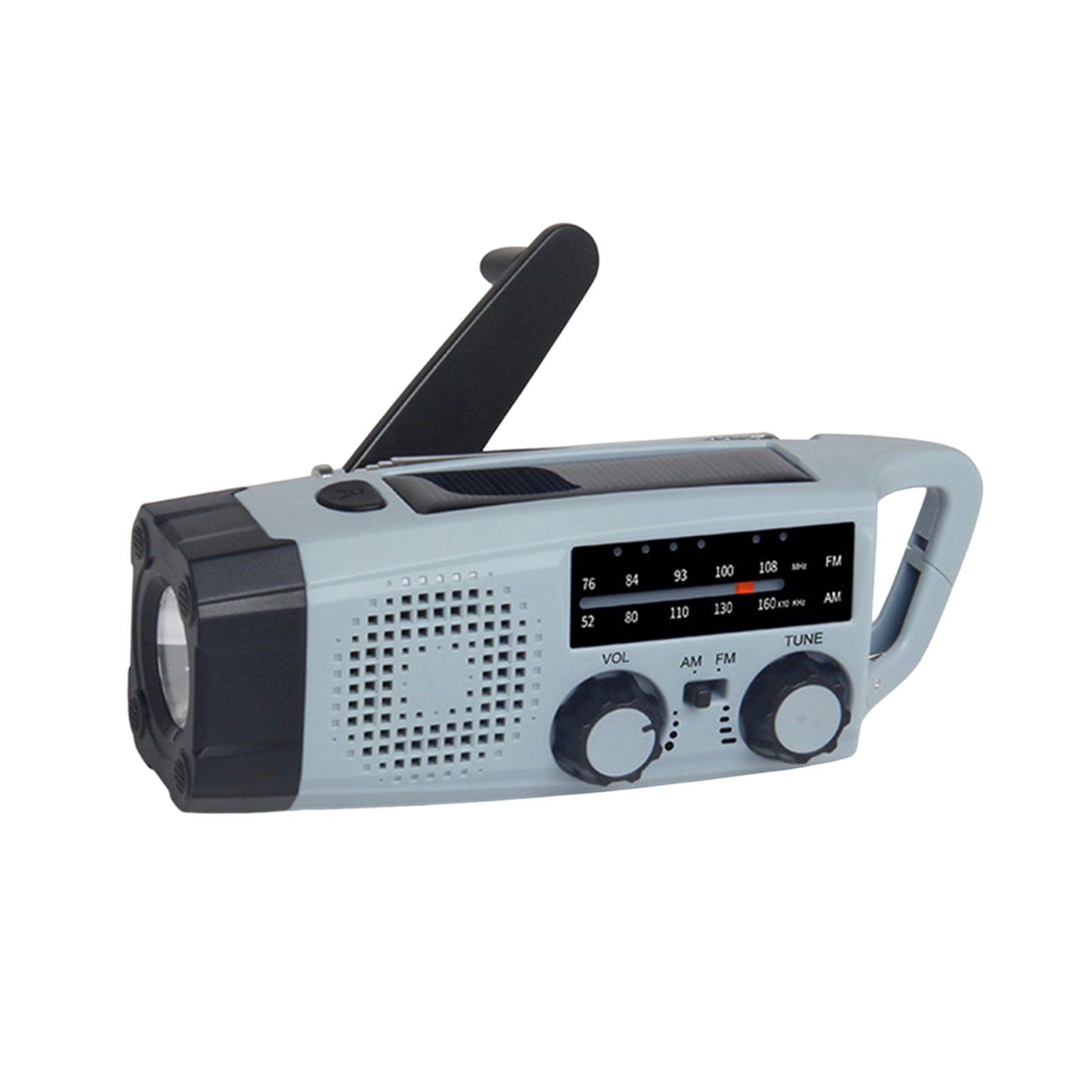 Chicmine Solar Radio with Flashlight SOS Alarm Multipurpose ...