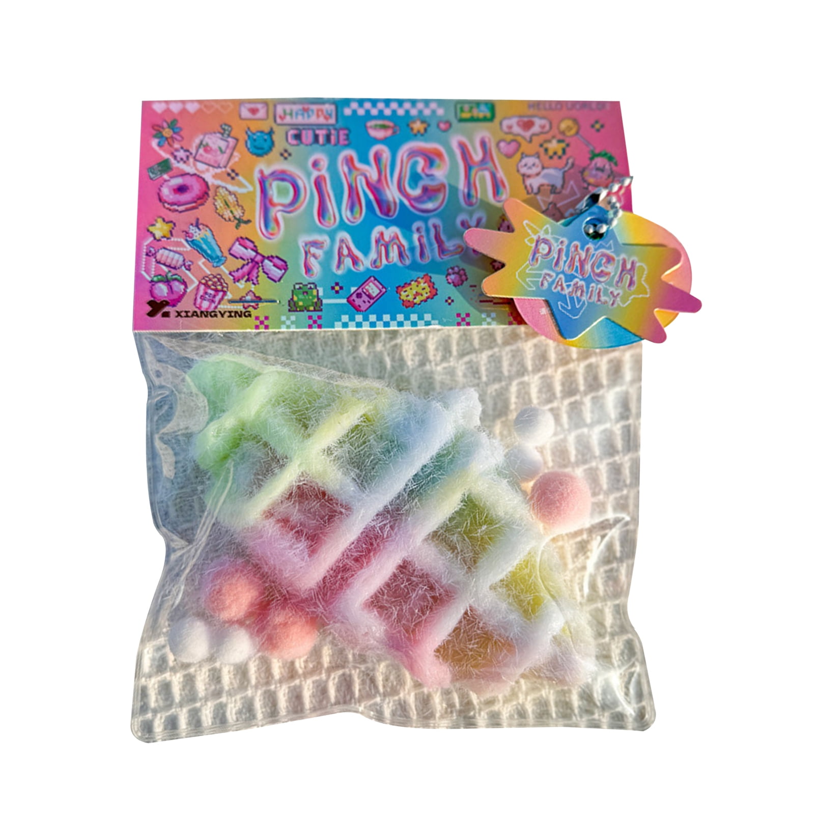 Chicmine Stress Relief Pinch Toy Slow Rebound Waffle Doughnut Cake ...