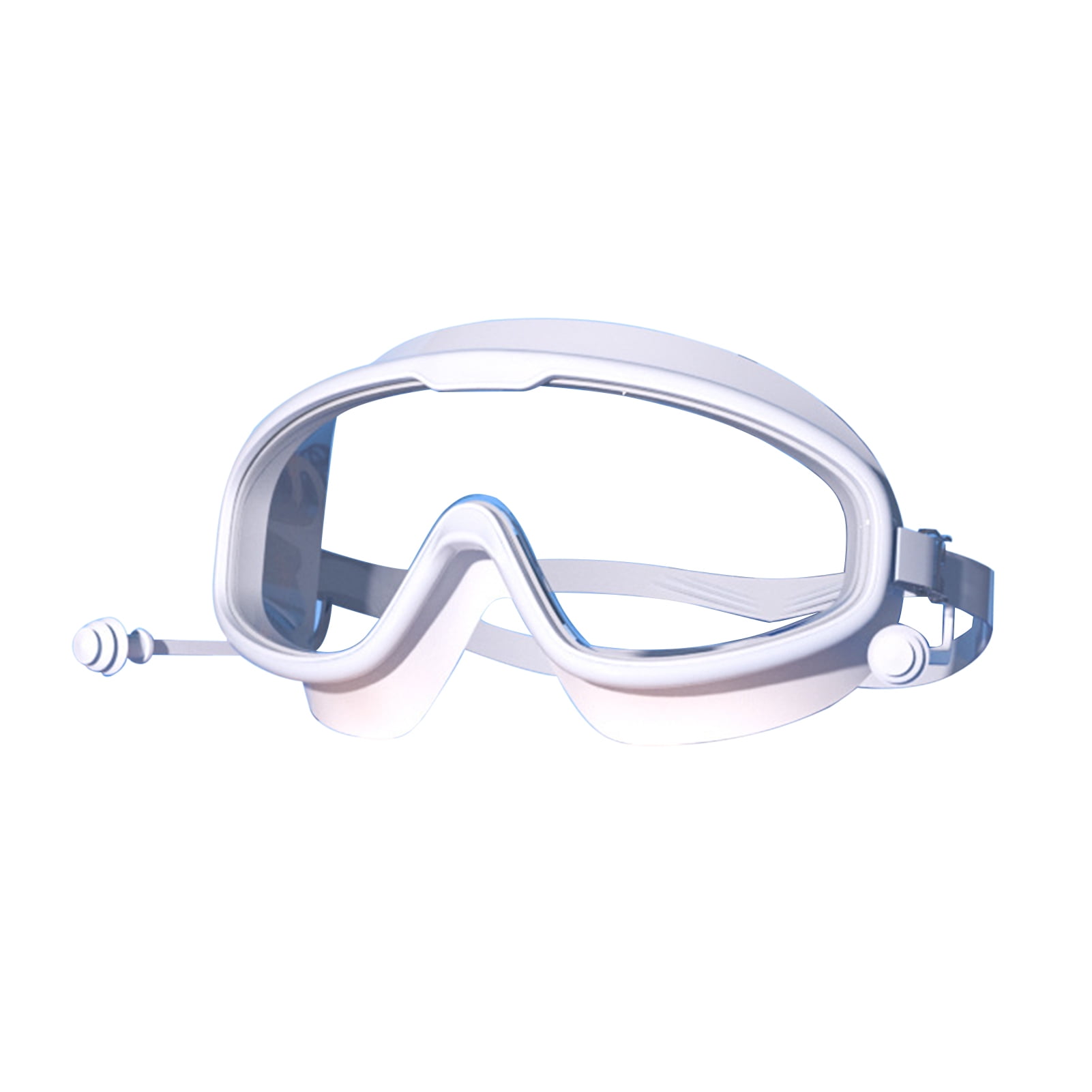Chicmine Swimming Goggles Wide Vision Transparent with Earplugs Kids ...