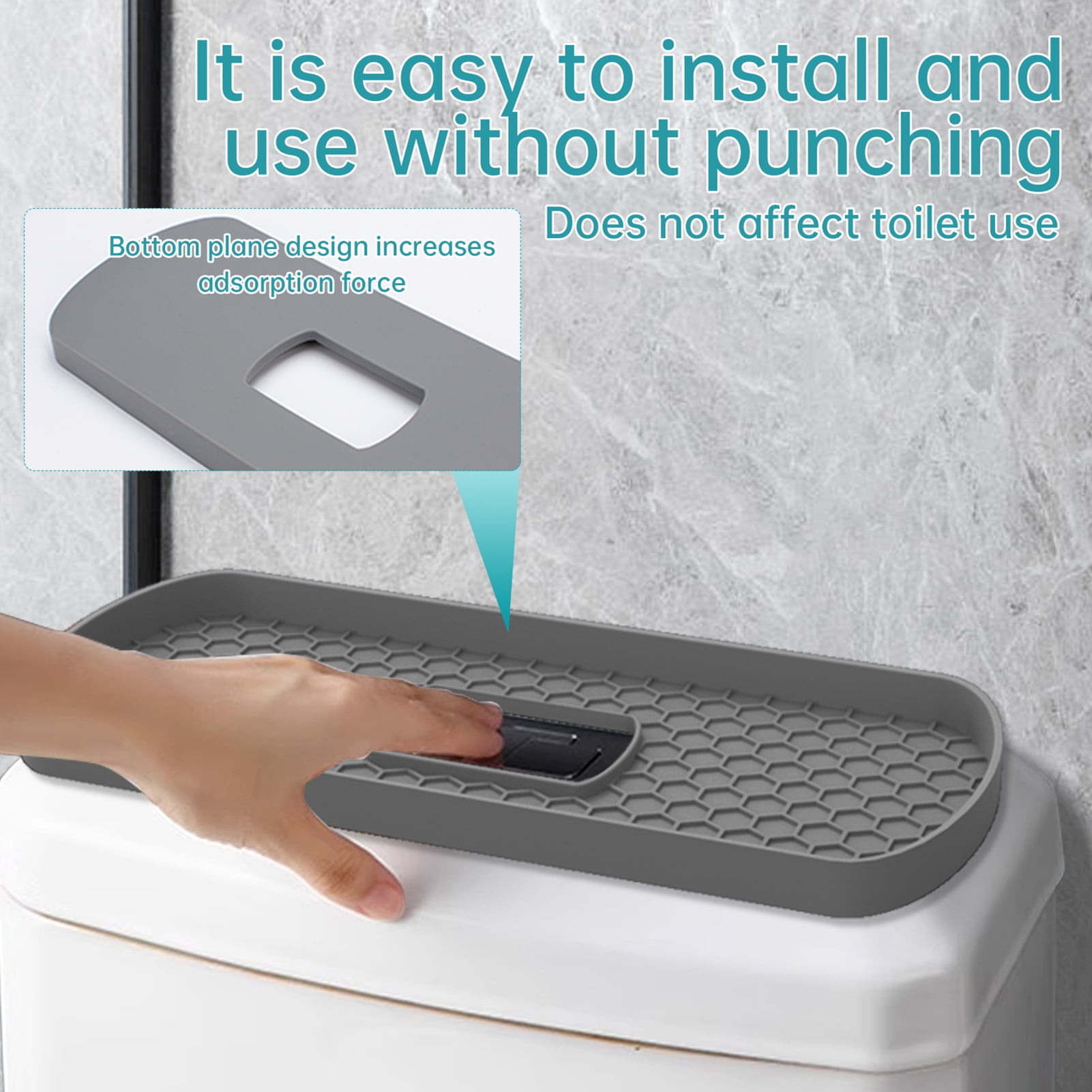 Chicmine Toilet Tank Tray Foldable Toilet Caddy Toilet Tank Tray Multi ...