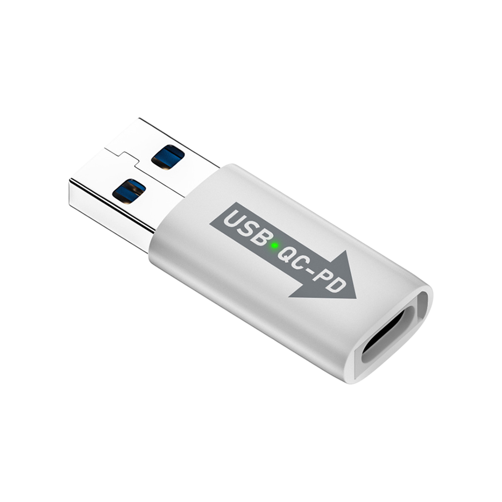 Chicmine USB-A to Type-C PD Fast Charging Adapter with Indicator Light ...
