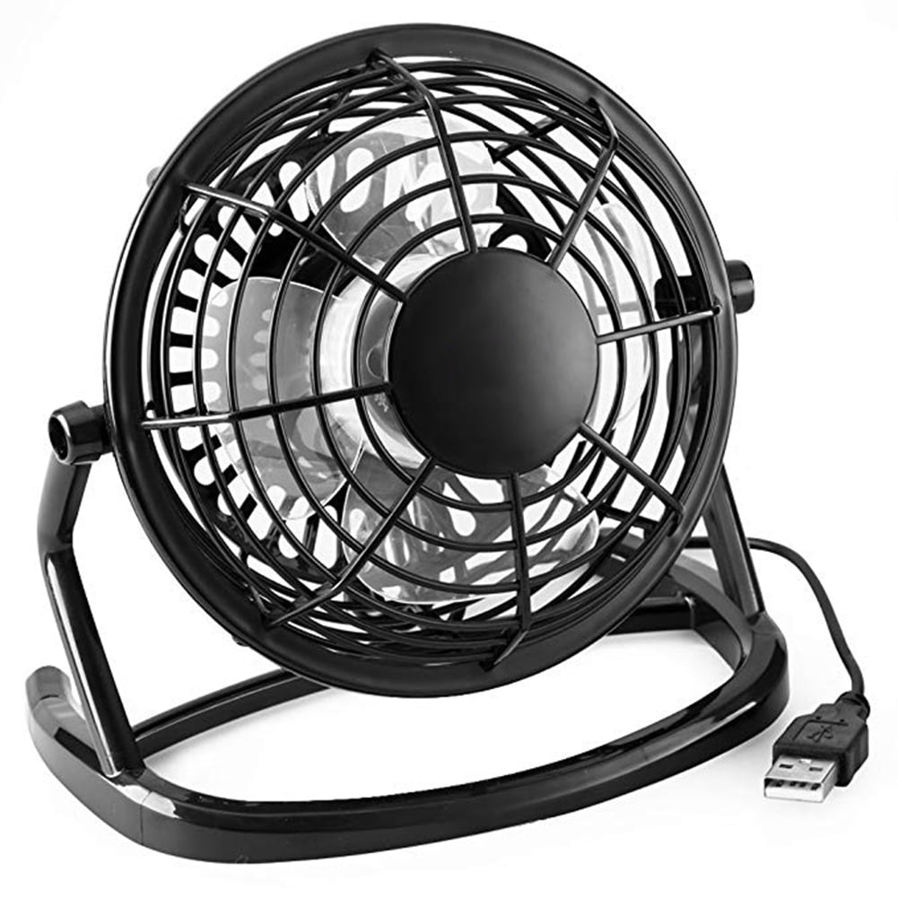 Chicmine USB Mini Desktop Office Fan 360 Degree Rotatable Computer ...