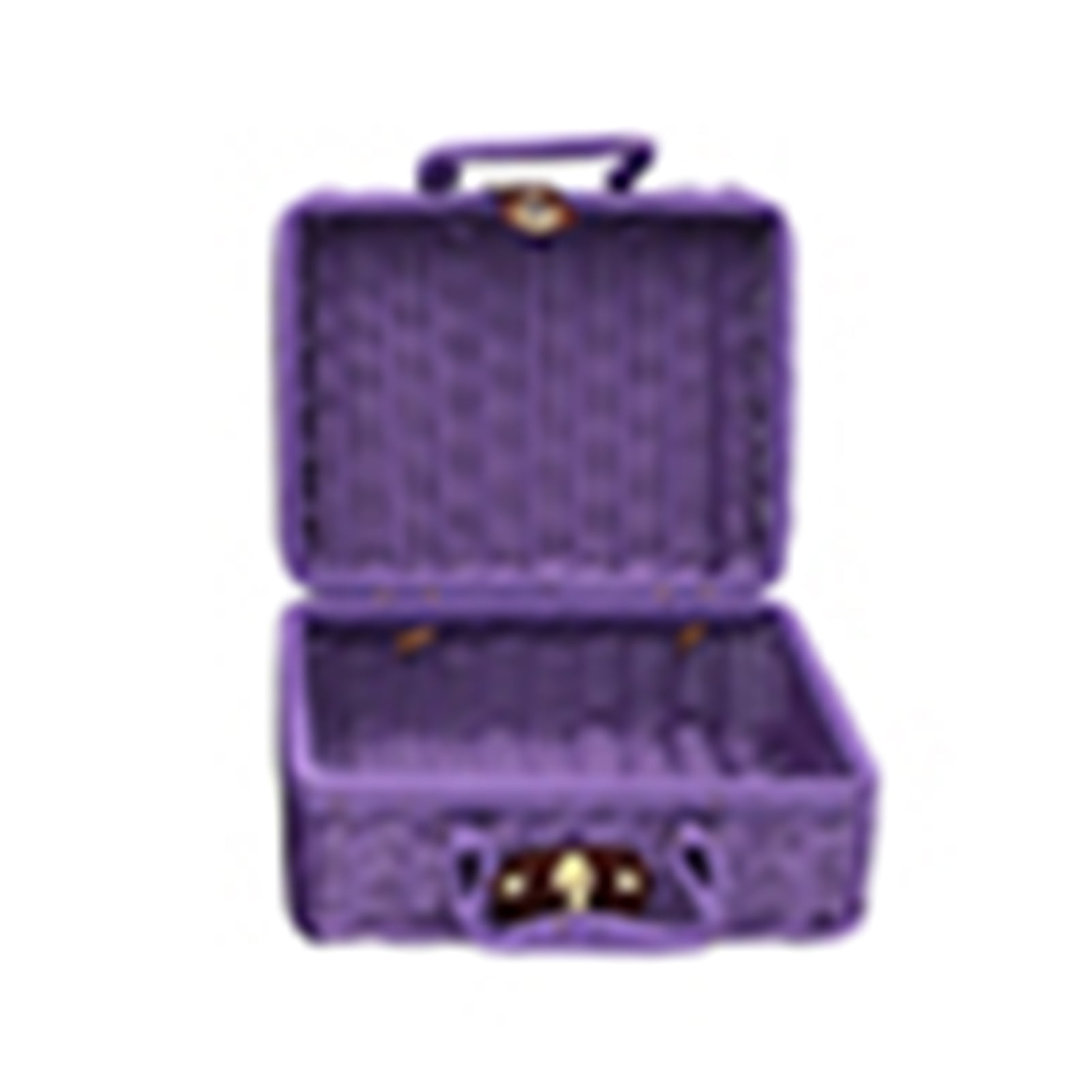 Chicmine Vintage Rattan Woven Storage Case Makeup Holder Suitcase ...