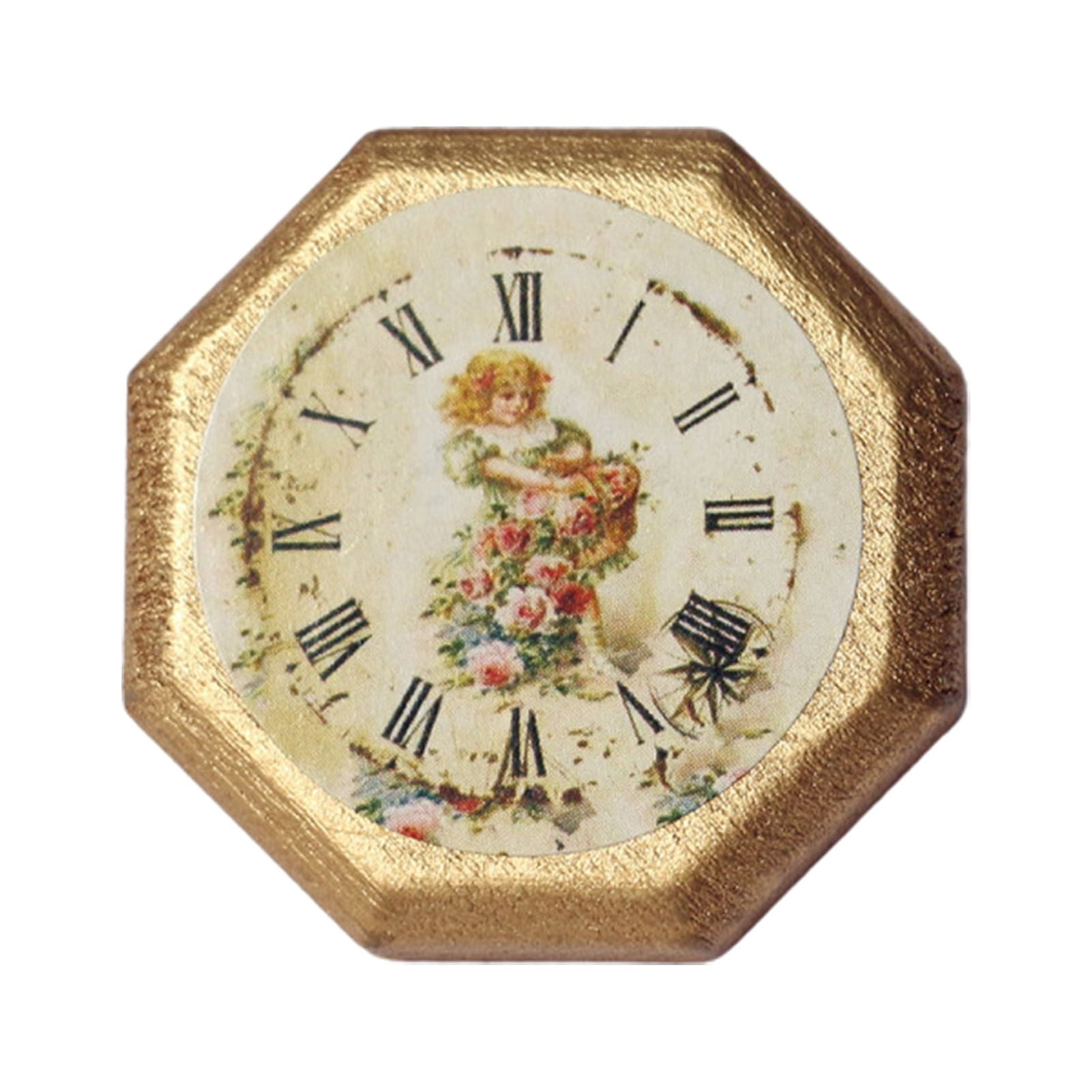 Chicmine Wall Clock Model Realistic Accessories Bright Color Dollhouse ...