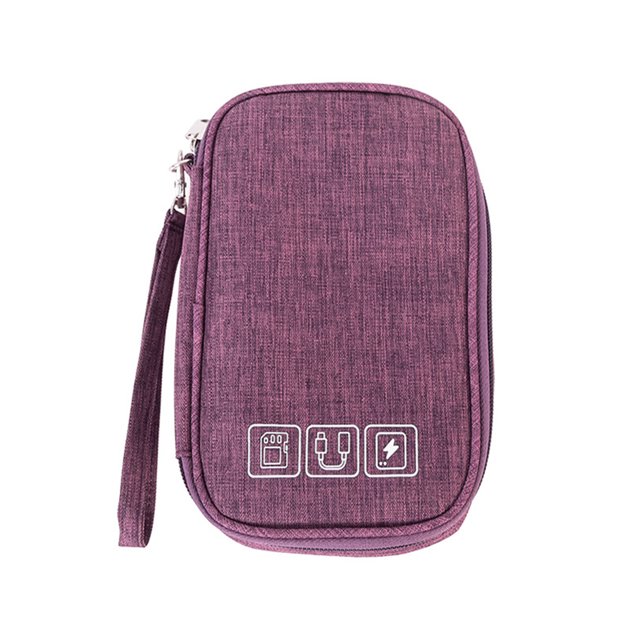 Chicmine Waterproof Cable Organizer Bag Undeformable Polyester Tech ...