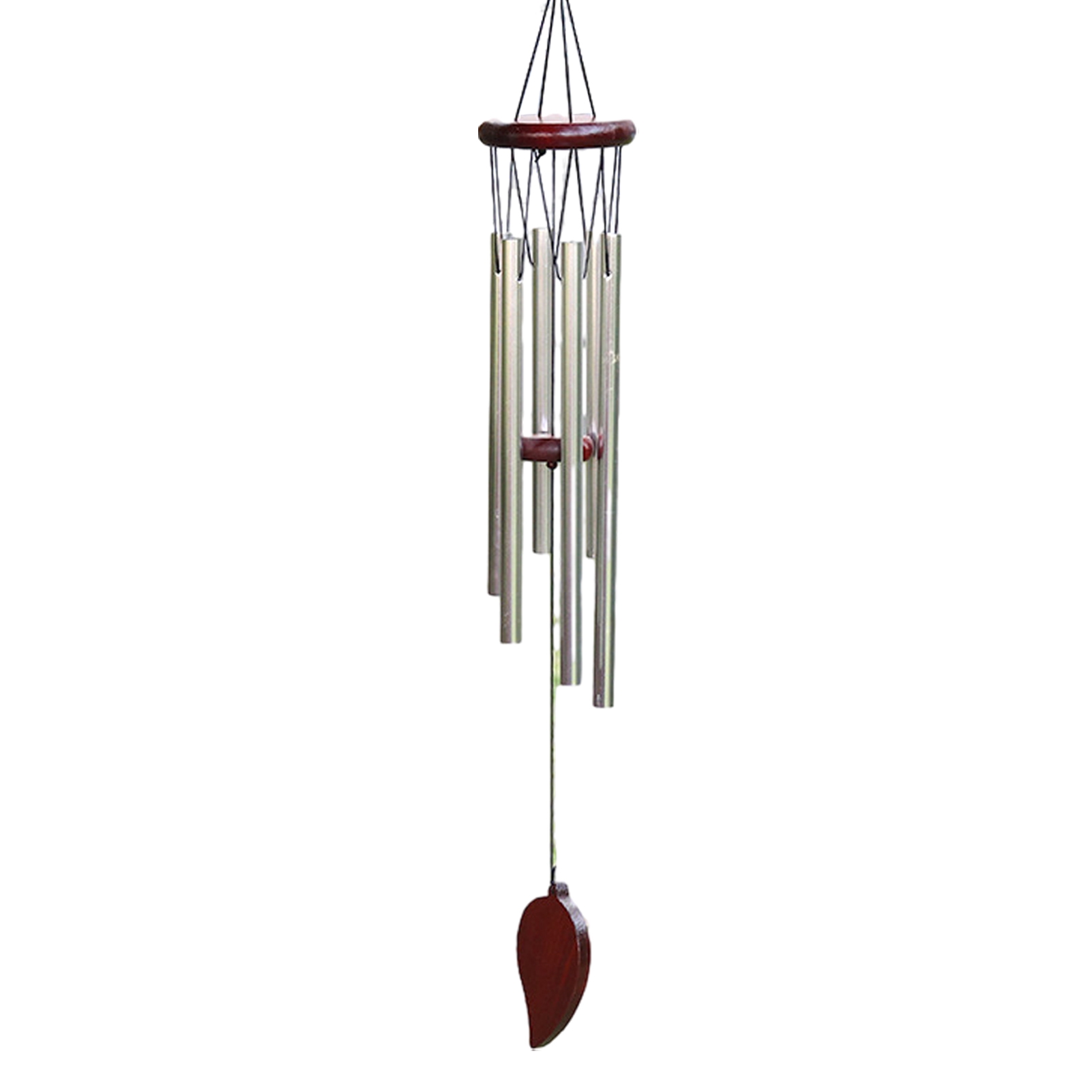 Chicmine Wind Chime Decoration Metal Wind Chime with 6 Aluminum Tubes ...