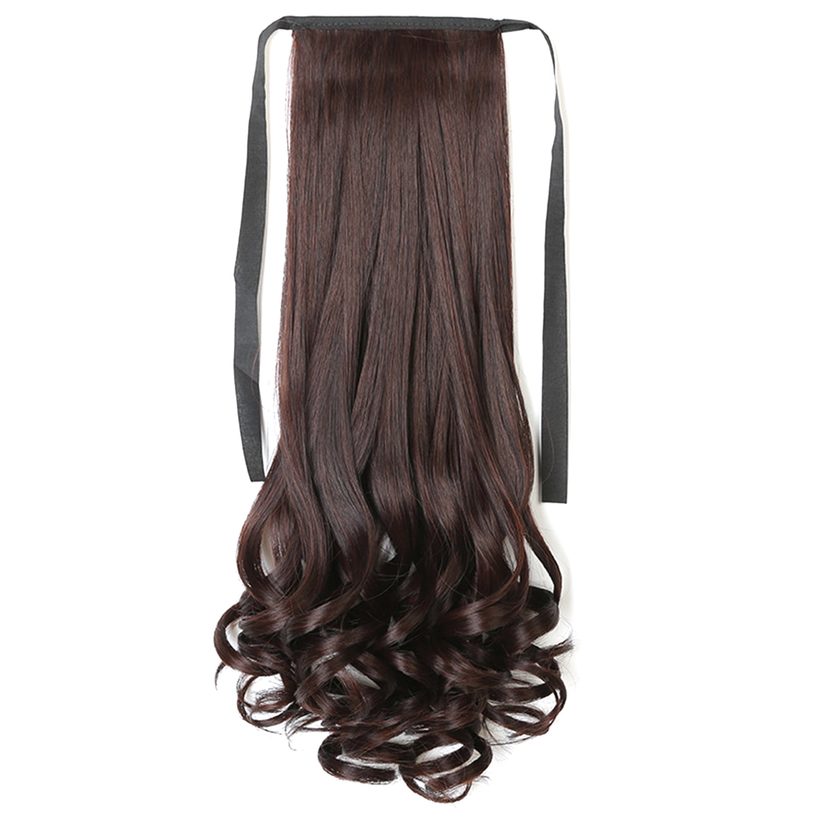 Chicmine Women Synthetic Fiber Long Curly Ponytail Fake Wig Hair ...