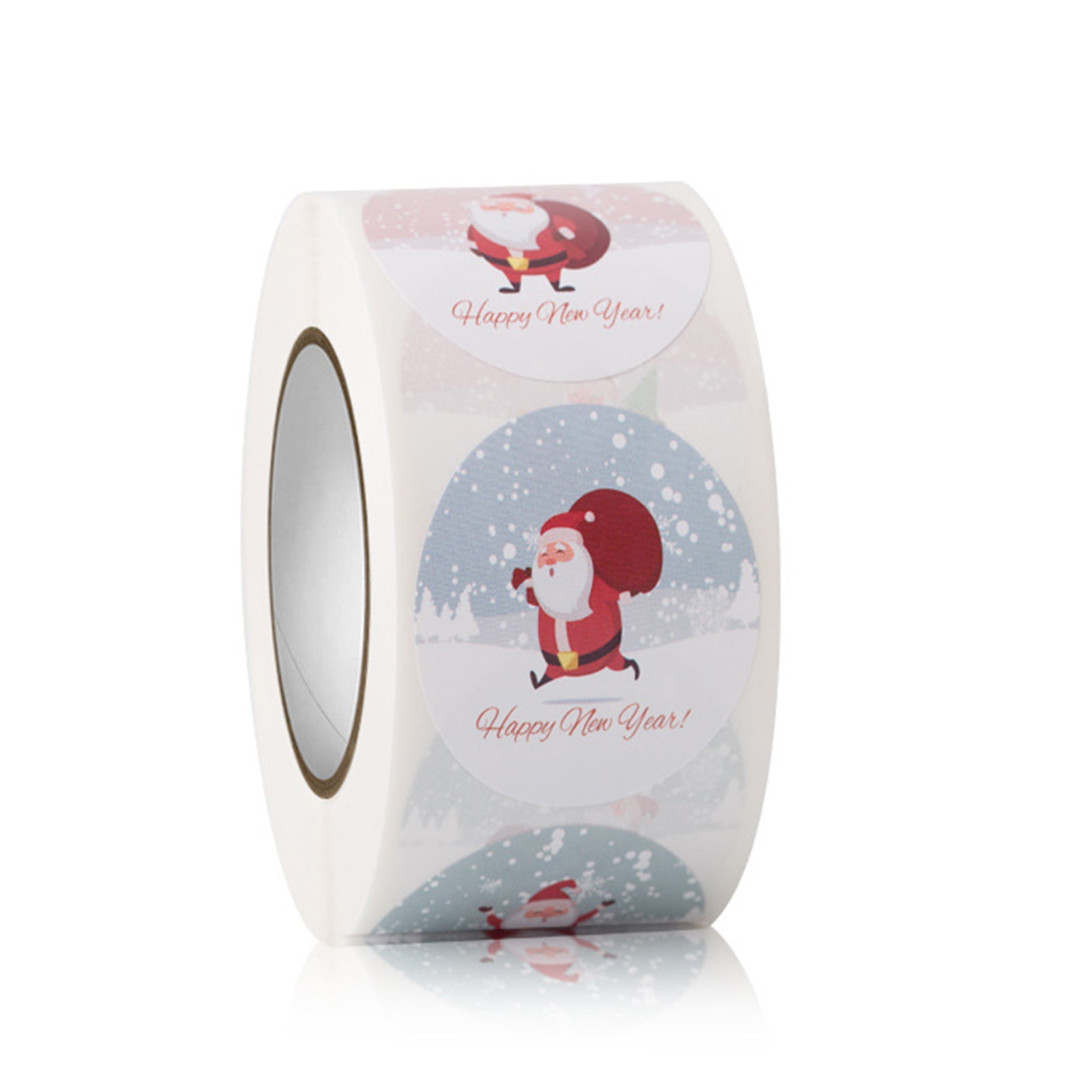 Chicmine Xmas Sticker Roll Self-adhesive Christmas Sticker 500pcs/roll ...