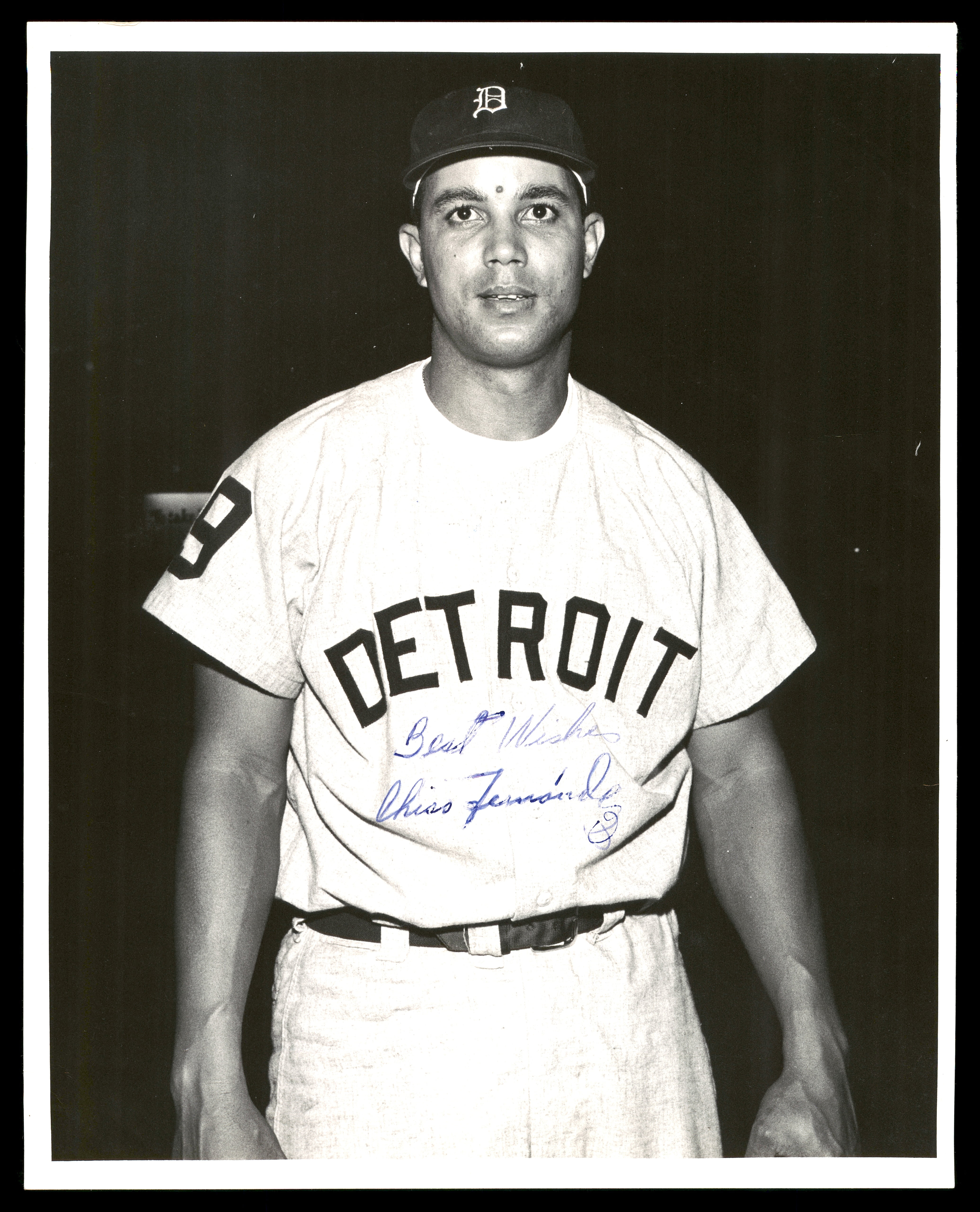 Chico Fernandez Autographed 8x10 Photo Detroit Tigers "Best Wishes ...