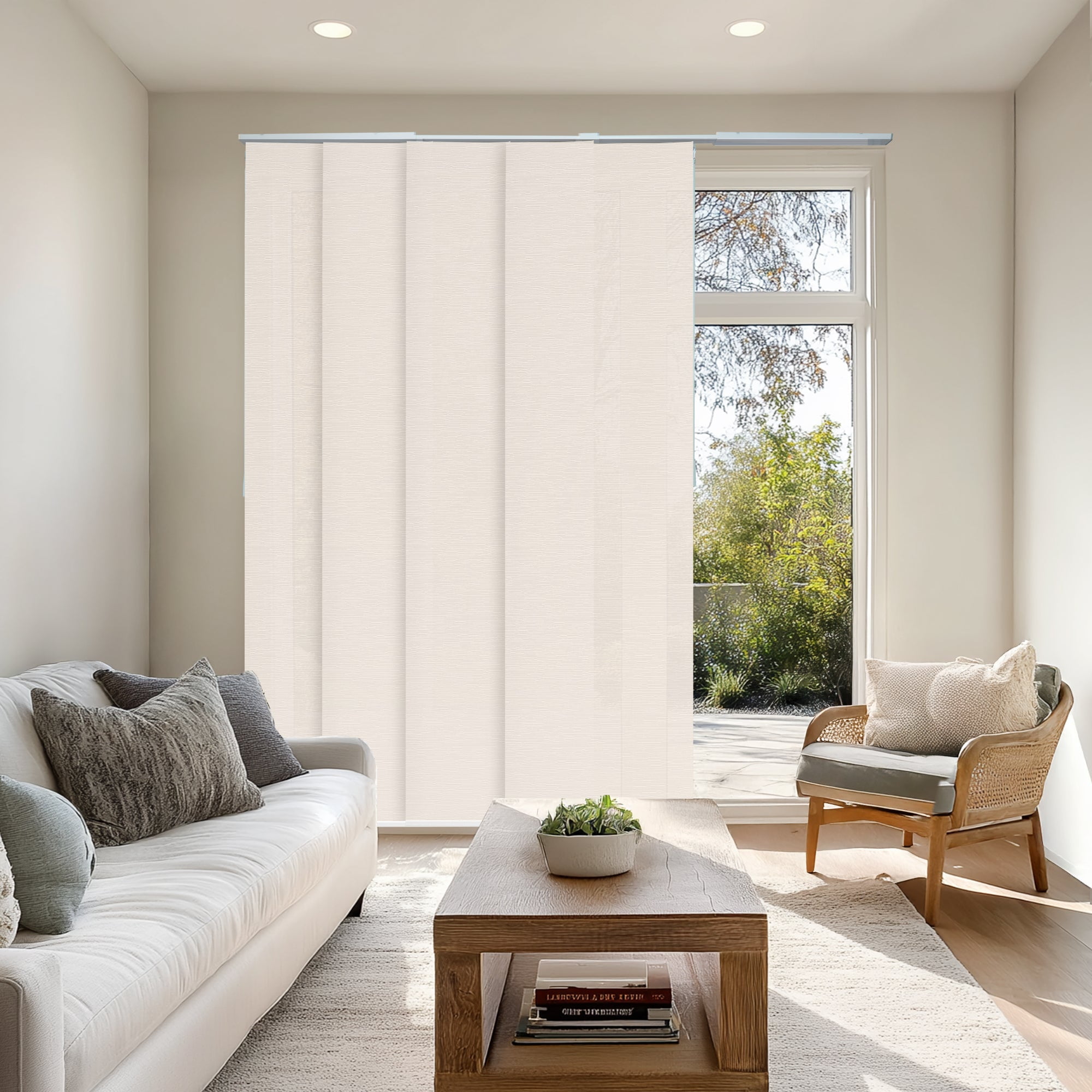 Chicology Adjustable Sliding Panel Blinds. Rose Gold, 46"-86"W X 0"-96 ...