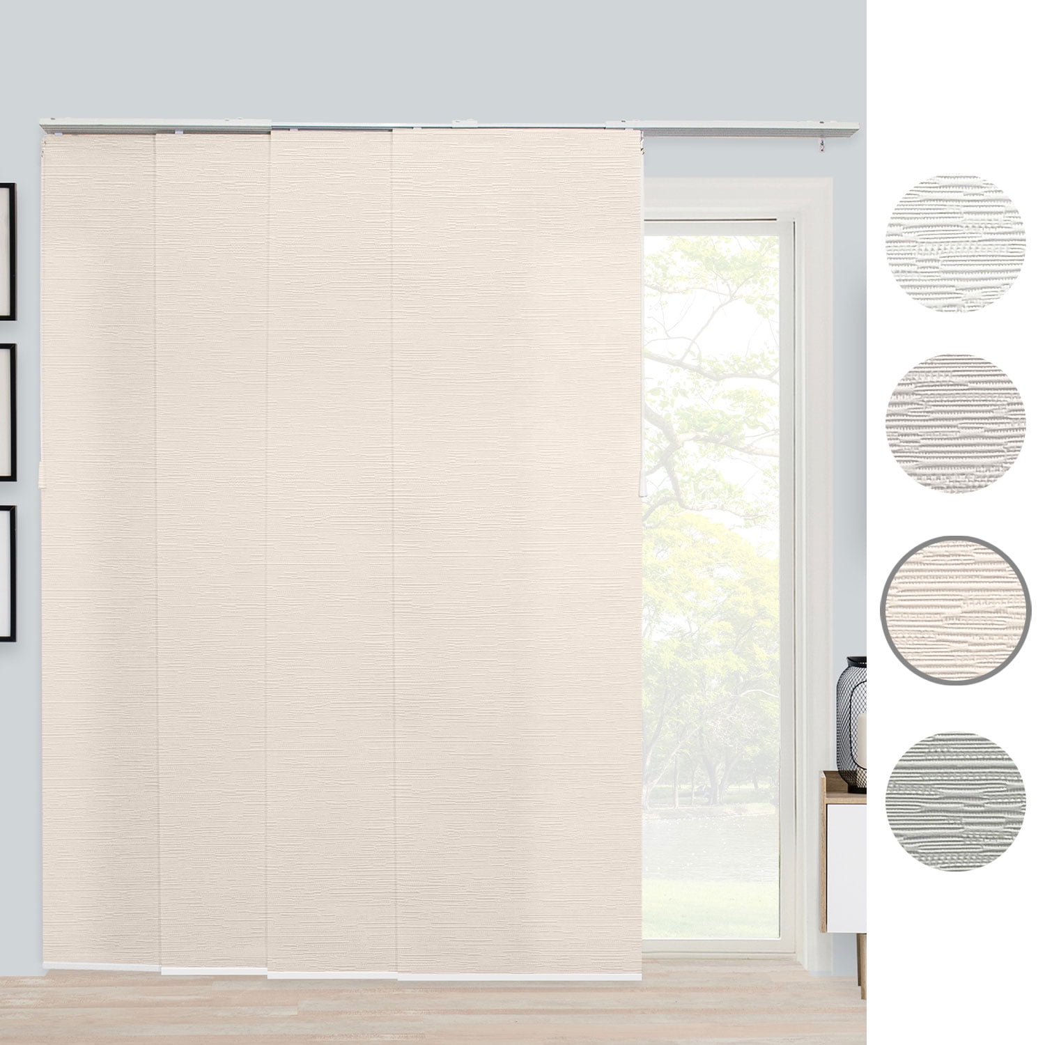Chicology Adjustable Sliding Panel Blinds. Rose Gold, 46"-86"W X 0"-96 ...