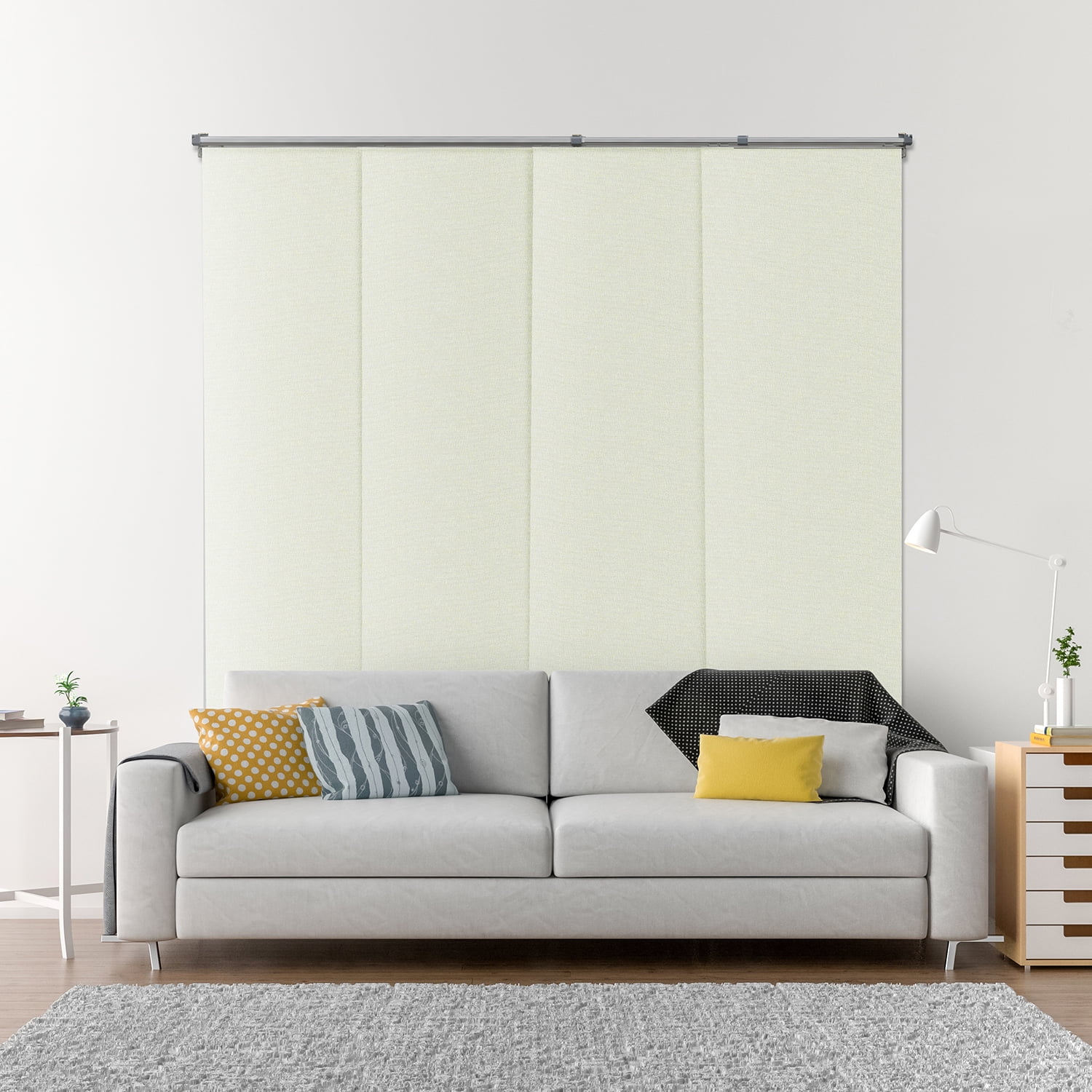 Chicology Adjustable Sliding Panel, Fabric - Function, Blackout, 80"W X ...