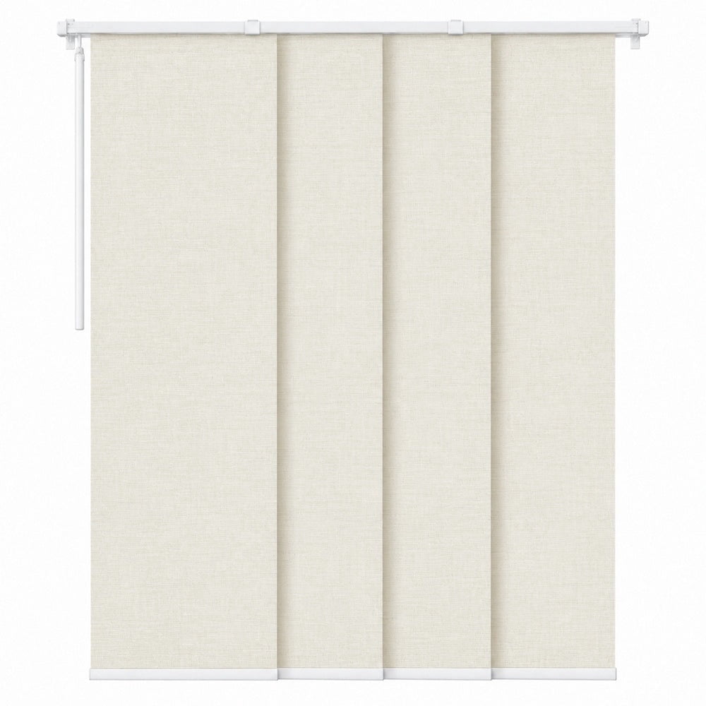 Chicology Cordless Panel Track Vertical Blinds, Light Filtering, Cream ...