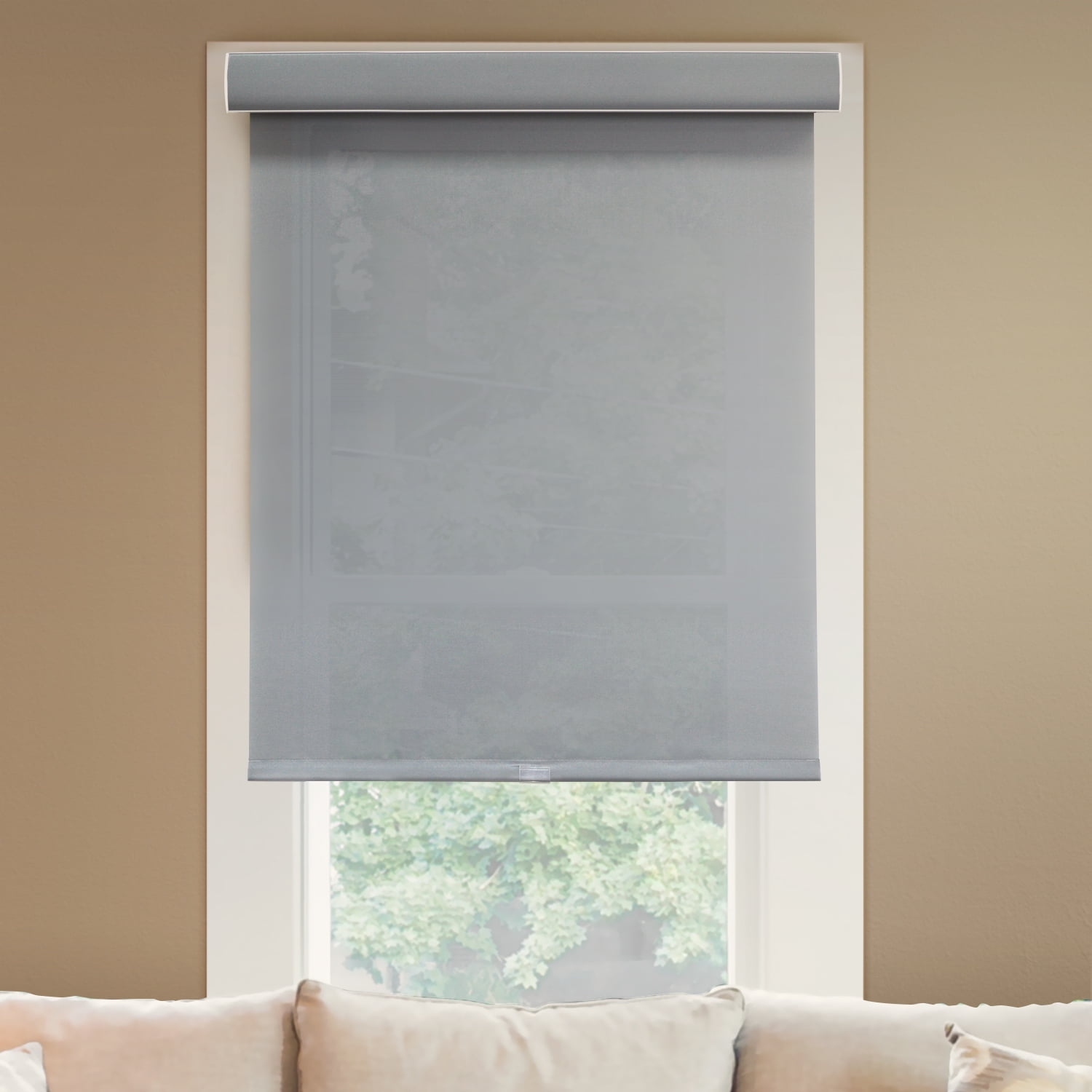 Chicology Deluxe Free-Stop Cordless Roller Shade, Pebble (Light ...
