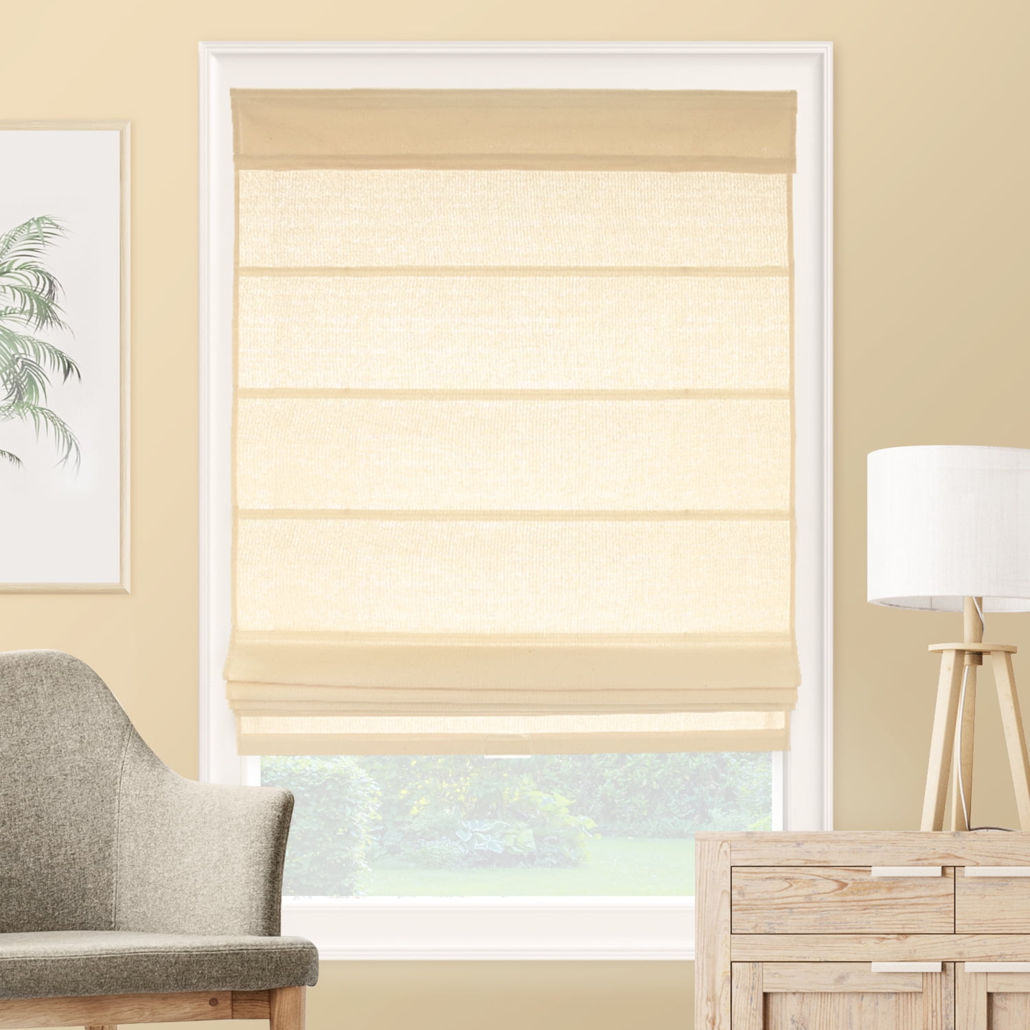 Chicology Light Filtering Cordless Roman Shades - Walmart.com