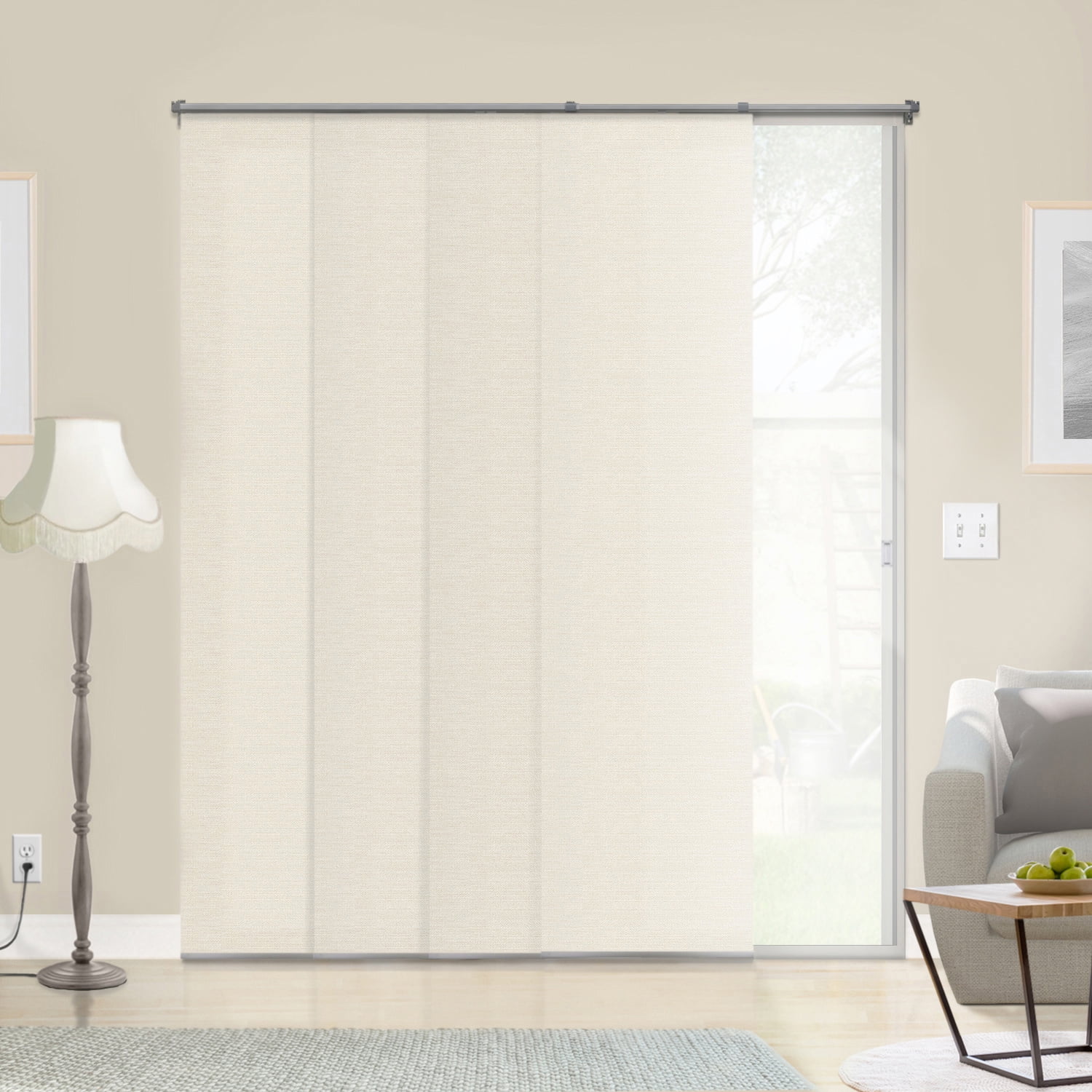 Chicology Privacy & Natural Woven Adjustable Sliding Panels - Walmart.com