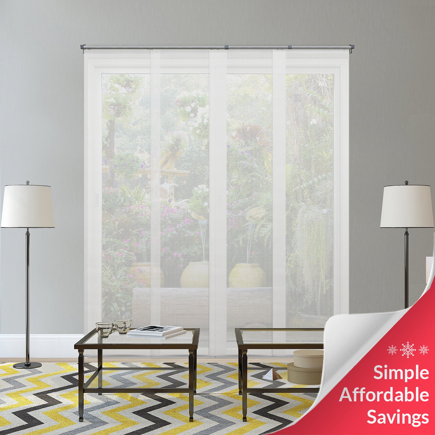 Chicology Solar Adjustable Sliding Panels - Walmart.com