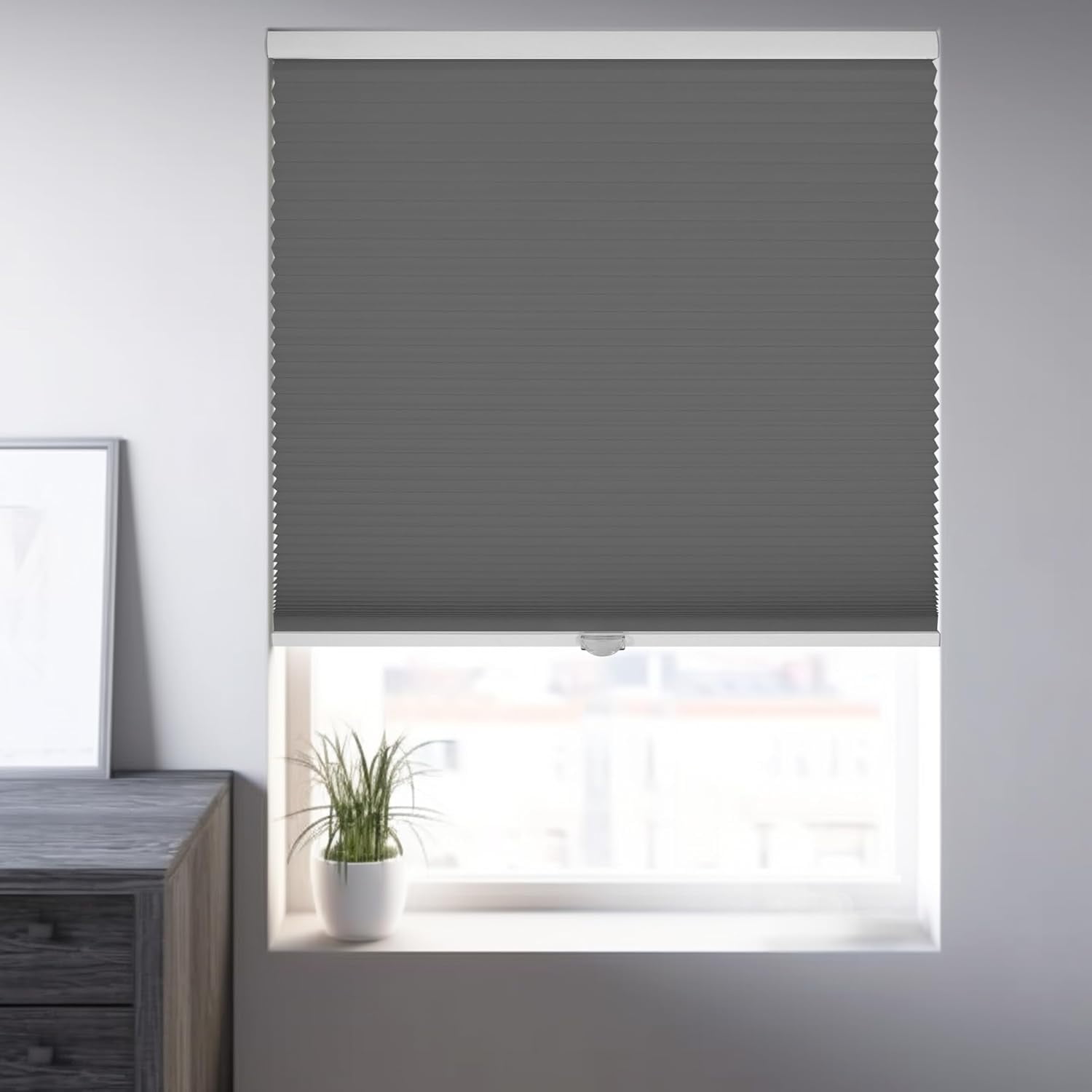 Chicology Steel Cordless Blackout Cellular Shades 54.25 in. W x 72 in ...