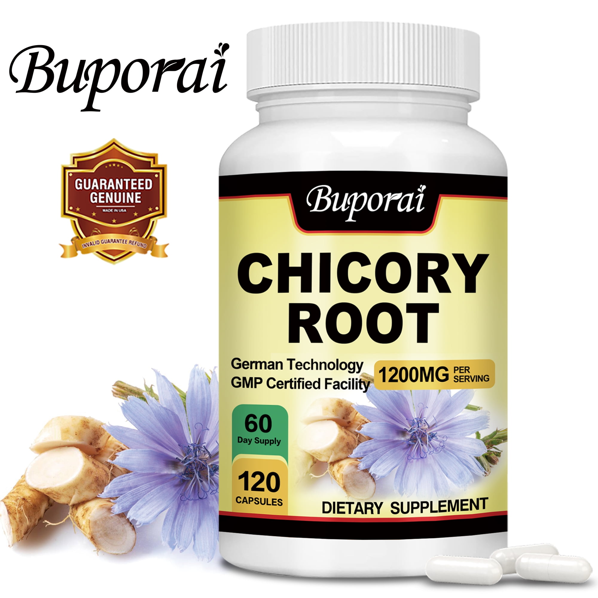 Chicory Root - Gut Cleansing and Detox, Support Liver and Digestive ...