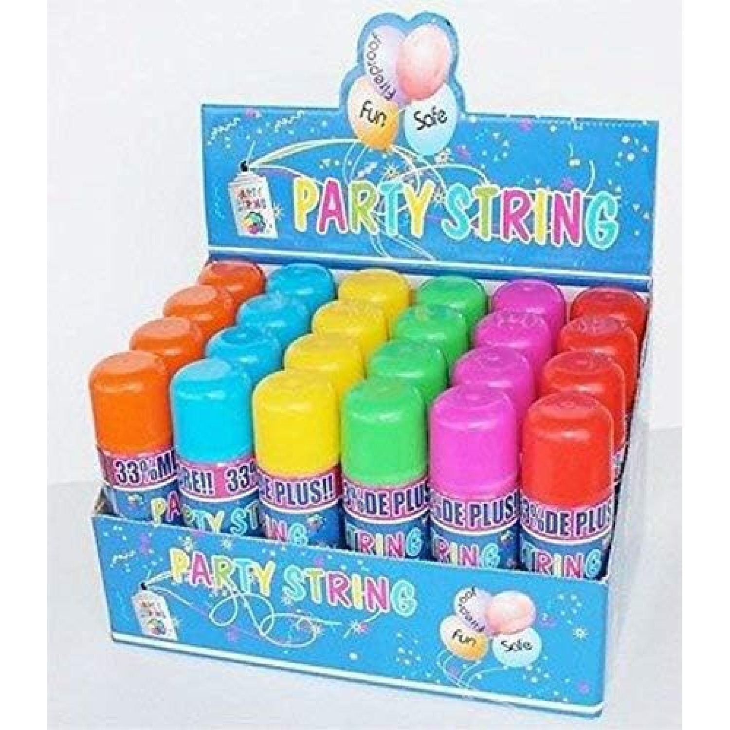 Chictail 5 Cans Silly Goofy Crazy Prank Party String Spray Streamer ...